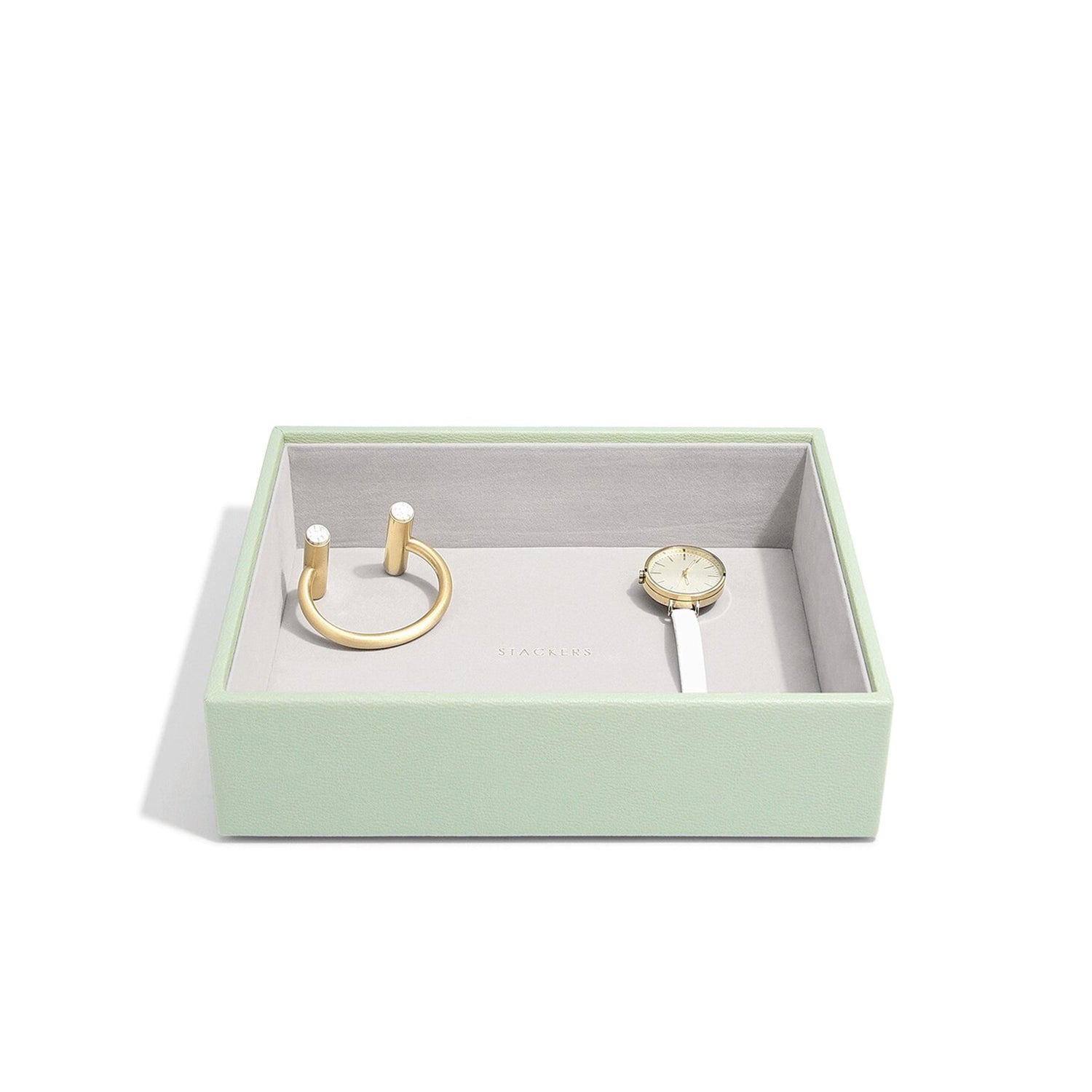 Stackers Medium Chunky Jewellery Layer, Sage Green - McElhinneys