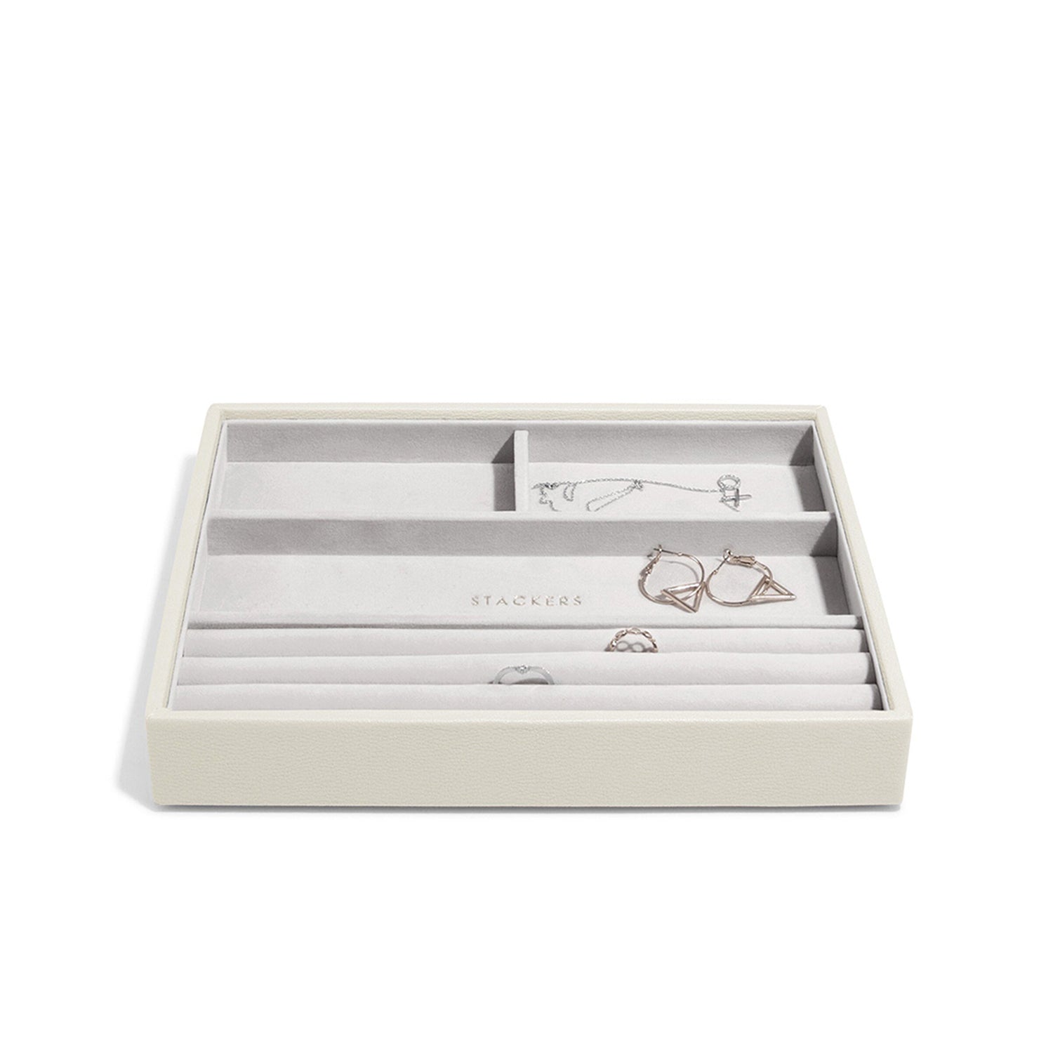 Stackers Medium Ring & Bracelet Layer, Oatmeal - McElhinneys