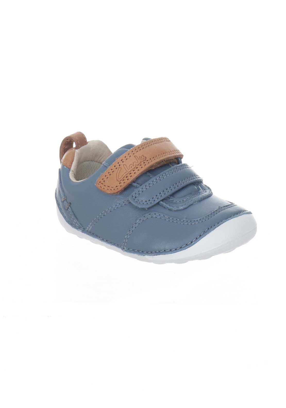Clarks Baby Boys Leather Tiny Aspire Pre Shoes Blue McElhinneys clarks-baby-boys-leather-tiny-aspire-pre-shoes-blue-mcelhinneys