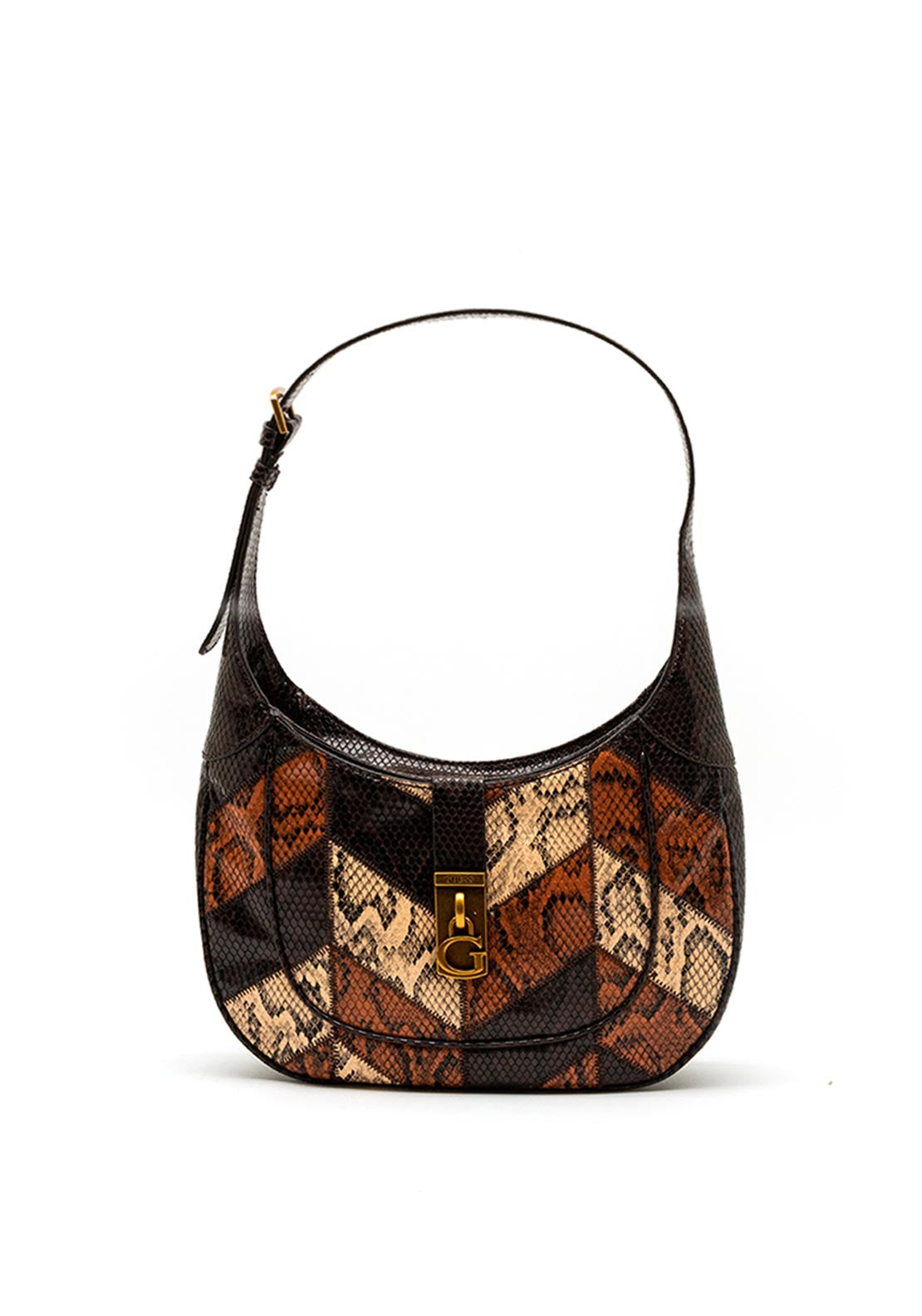 Guess Maimie Small Shoulder Bag, Python - McElhinneys