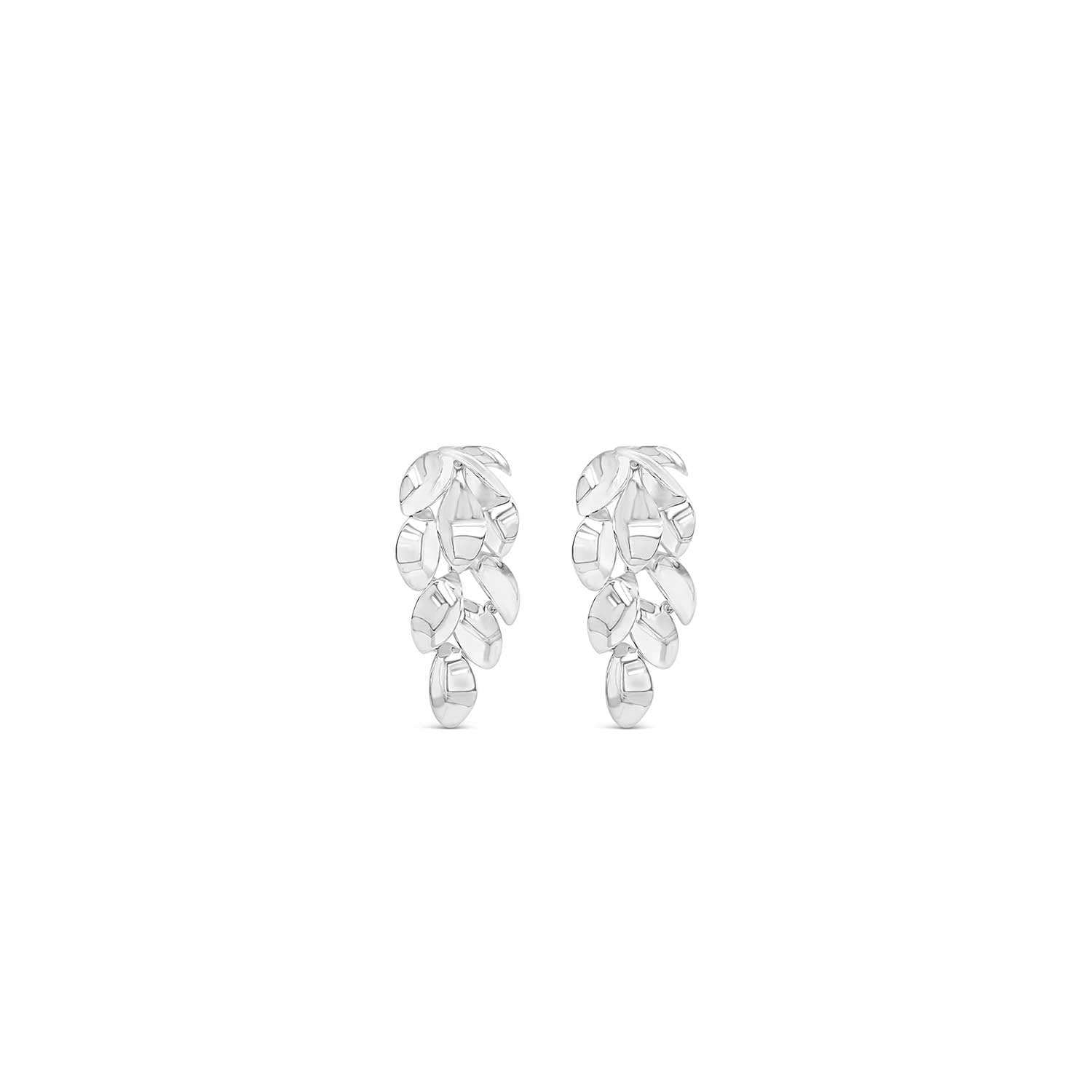 Absolute Statement Drop Earrings, Silver - McElhinneys