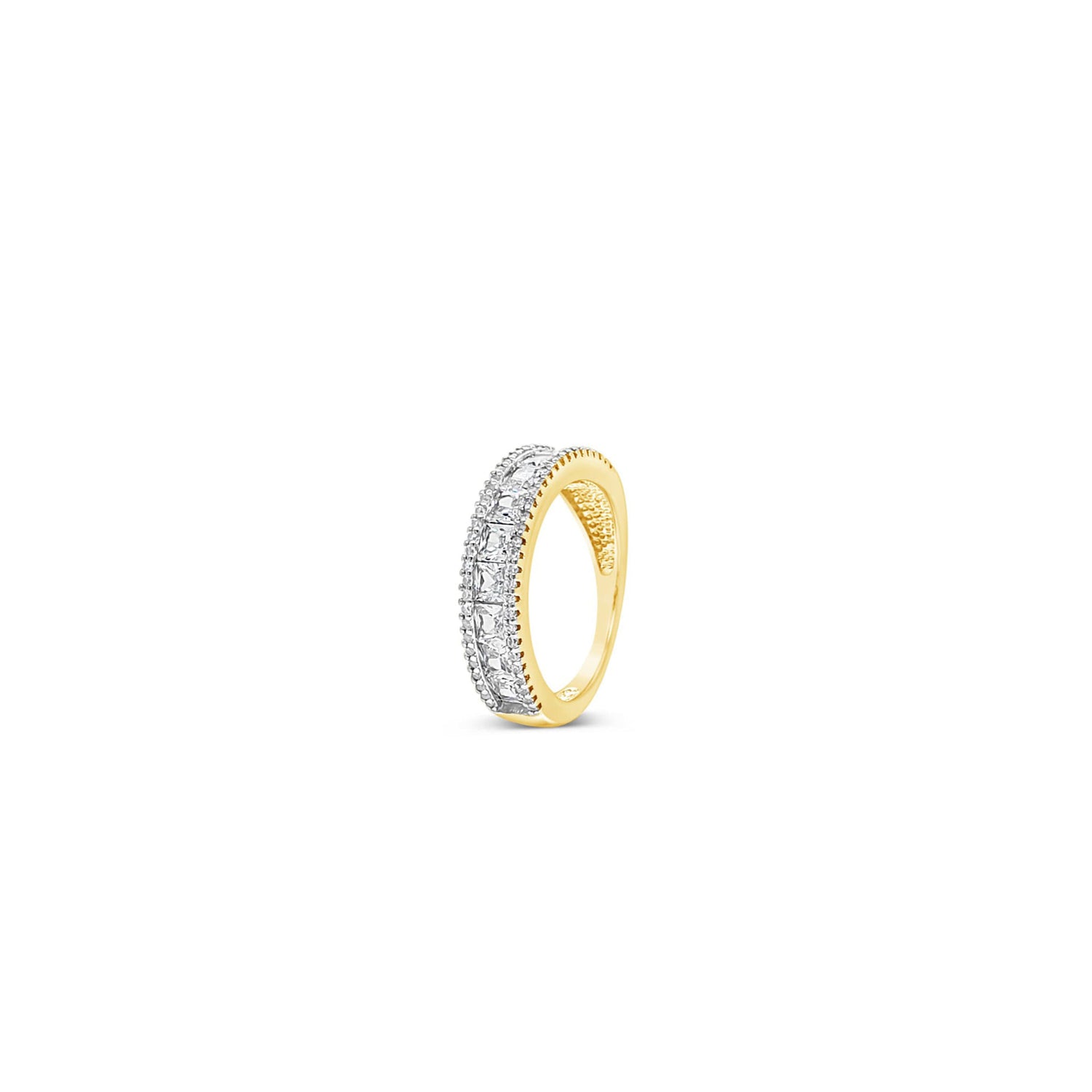 Absolute Pave Row Ring, Gold - McElhinneys