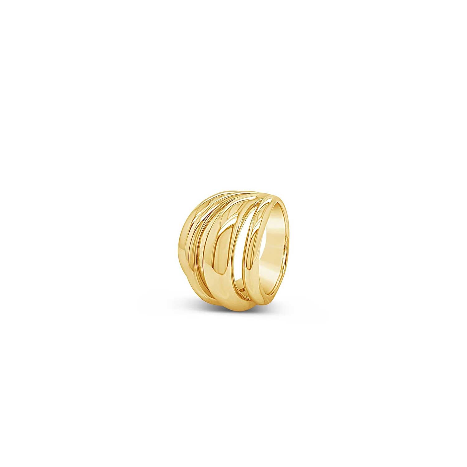 Absolute Chunky Dome Ring, Gold - McElhinneys