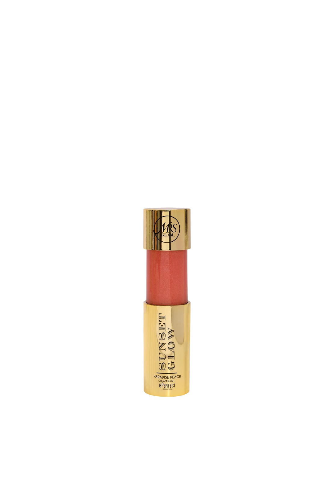 BPerfect Mrs Glam Sunset Glow Cream Blush, Paradise Peach - McElhinneys