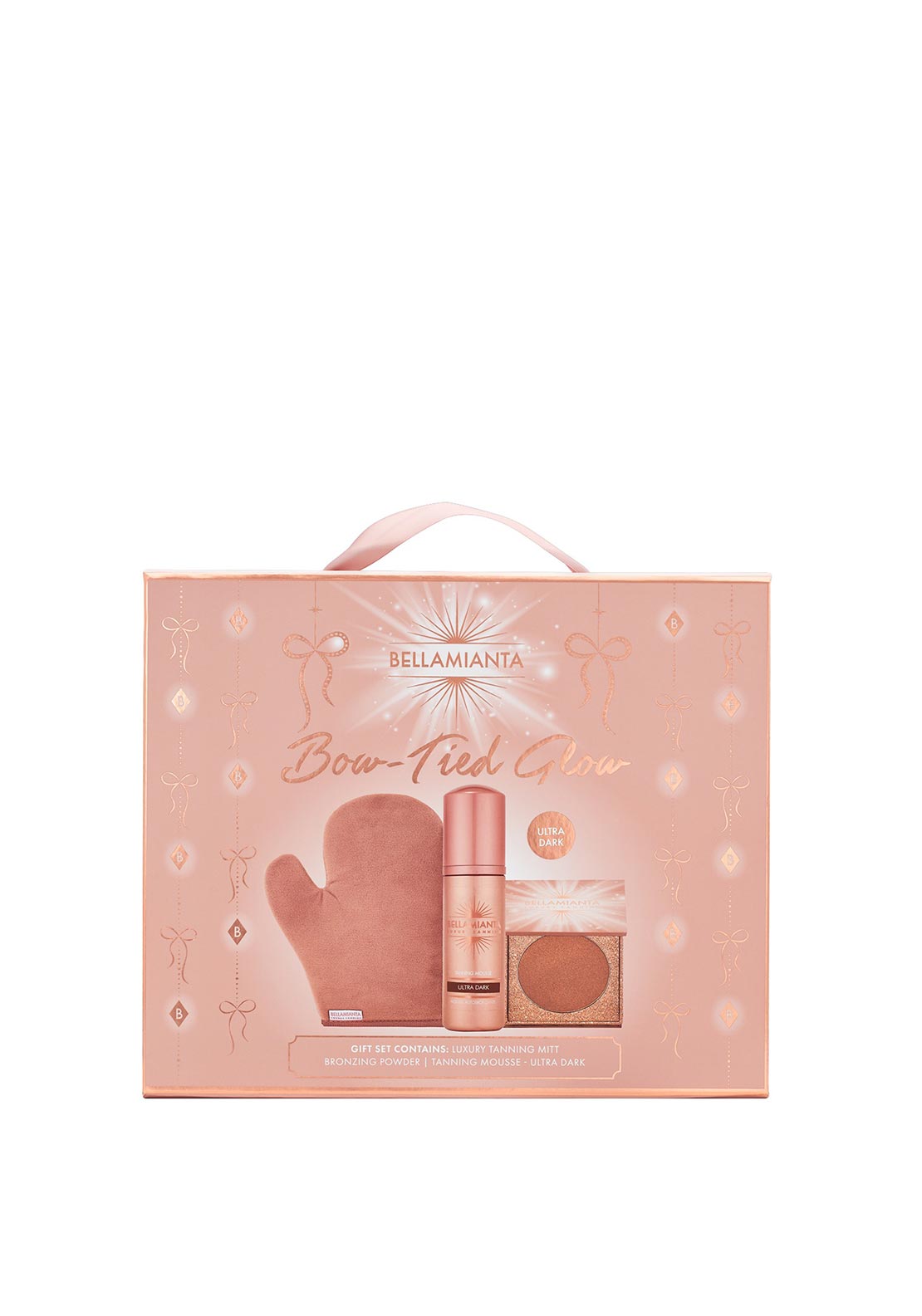 Bellamianta Bow-Tied Glow Mousse Gift Set, Ultra Dark - McElhinneys