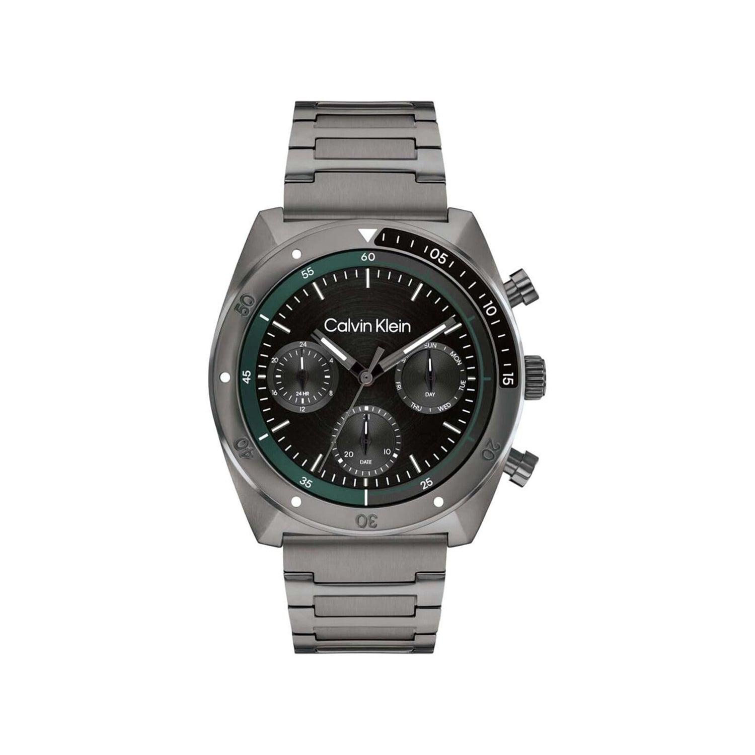 Cakvin Klein Men’s Flex Watch, Gunmetal Silver - McElhinneys