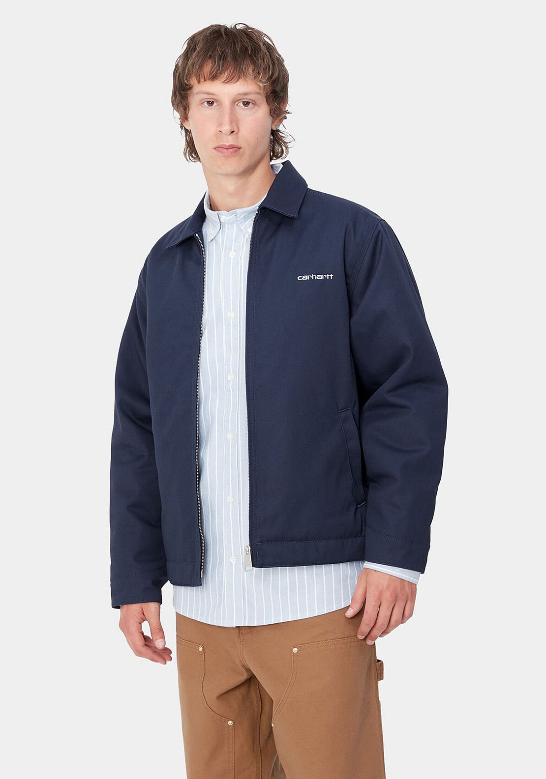 Carhartt WIP Module Script Jacket, Air Force Blue - McElhinneys