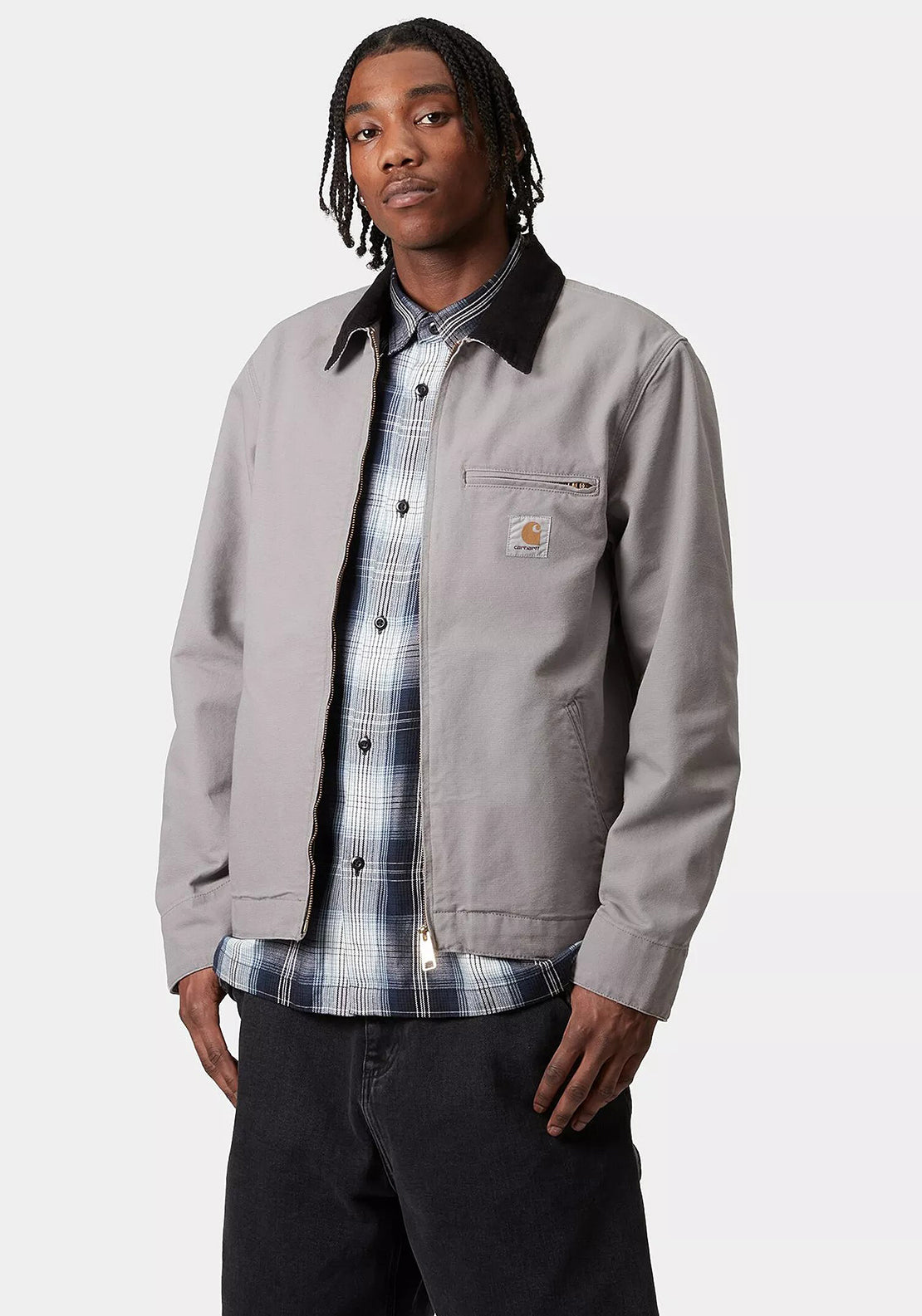 Carhartt WIP Detroit Summer Jacket, Grey - McElhinneys