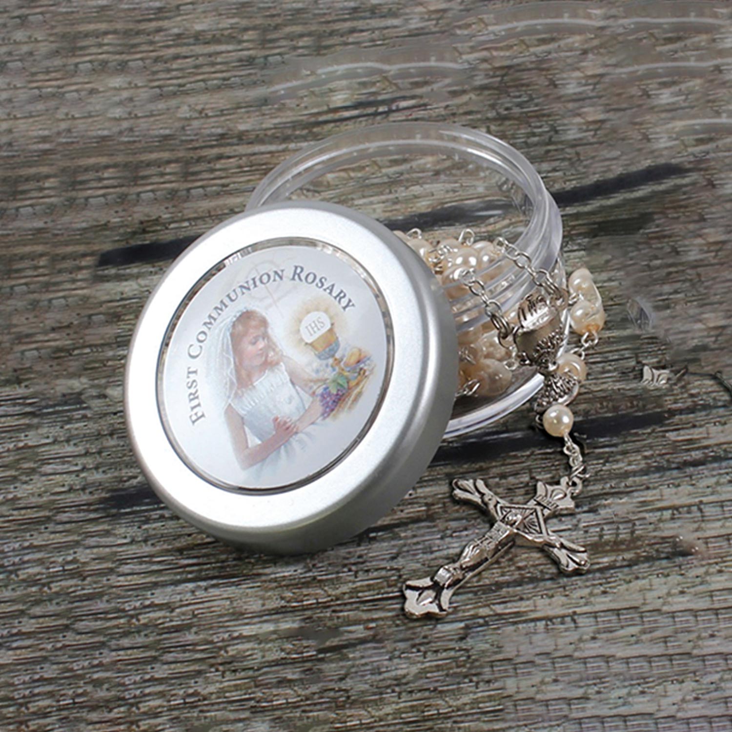 CBC First Holy Communion Pearl Rosary Beads - McElhinneys