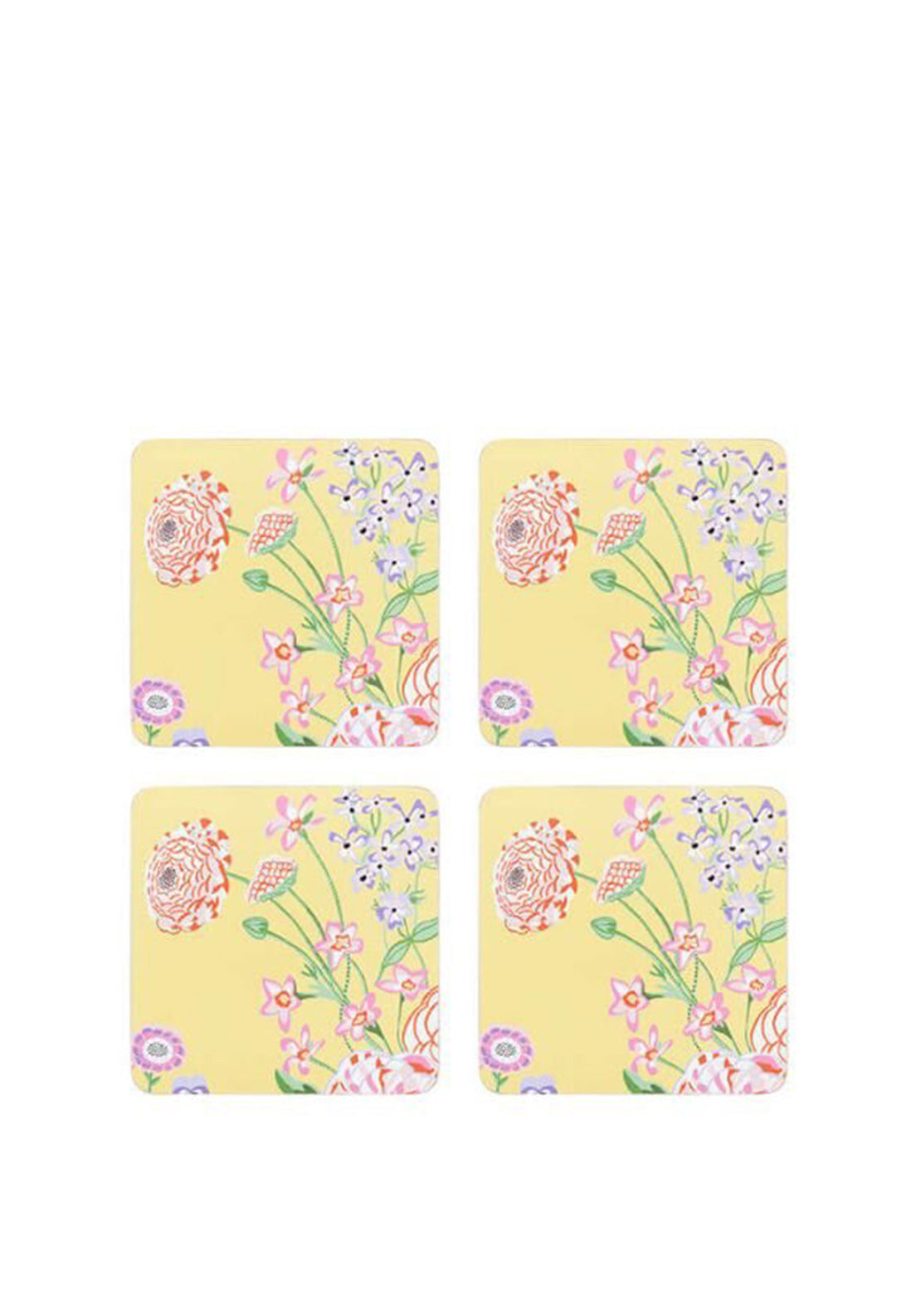 Cath Kidston Floral Field Print Coasters, Set of 4 - McElhinneys