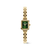 Daniel Wellington Quadro Mini Arch 3 Link Watch, Gold & Green - McElhinneys