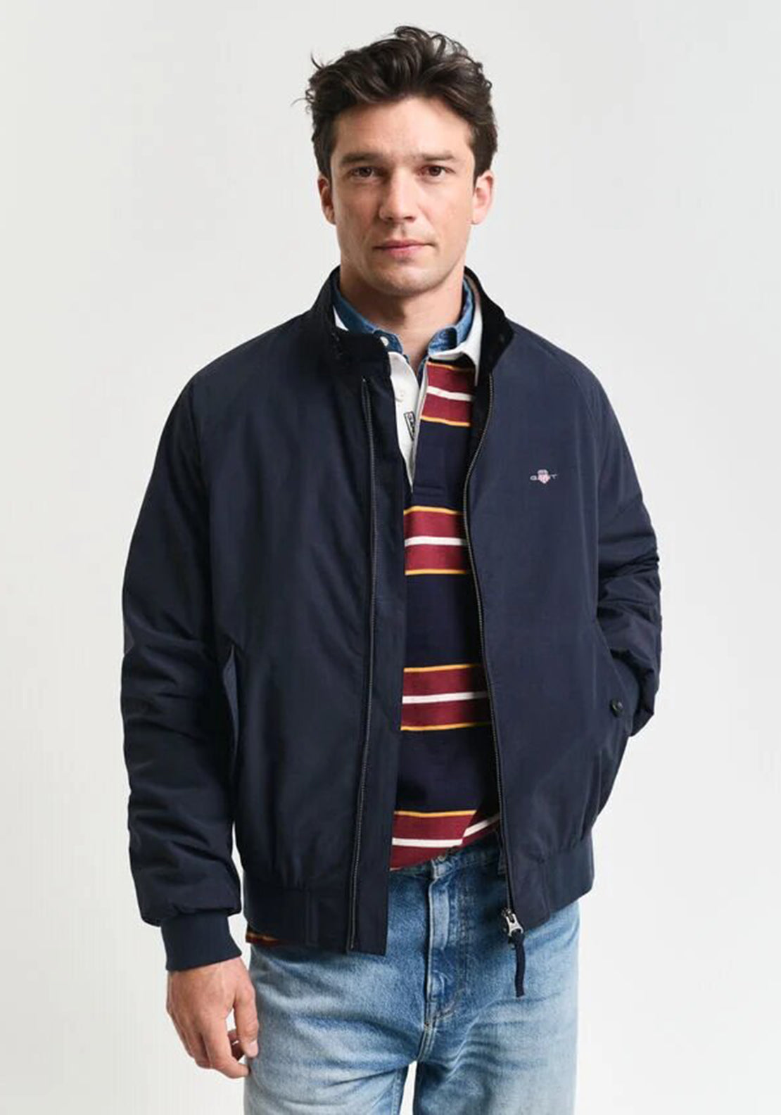 Gant Harrington Jacket, Navy - McElhinneys