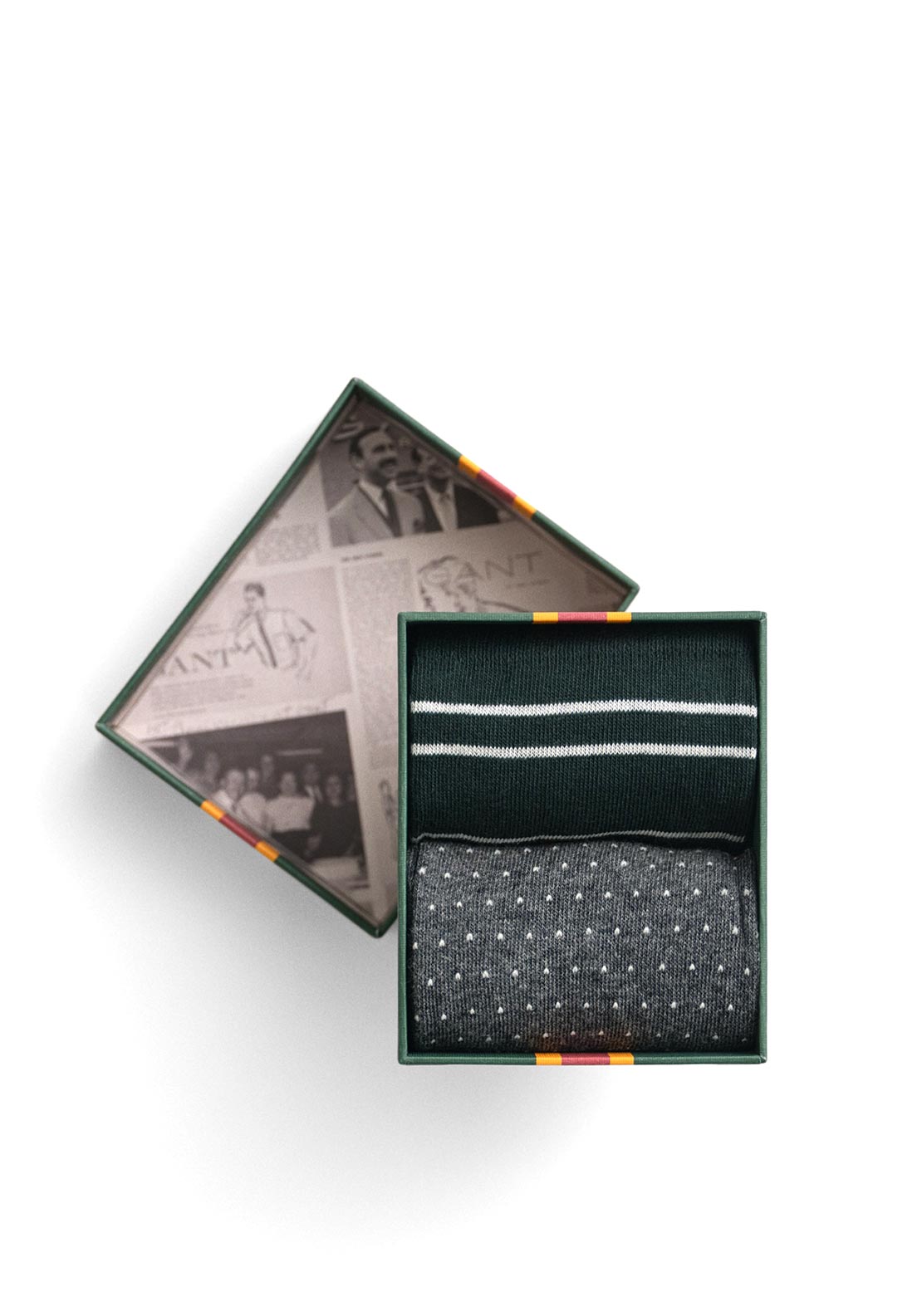 Gant 2-Pack Socks Gift Box, Green - McElhinneys