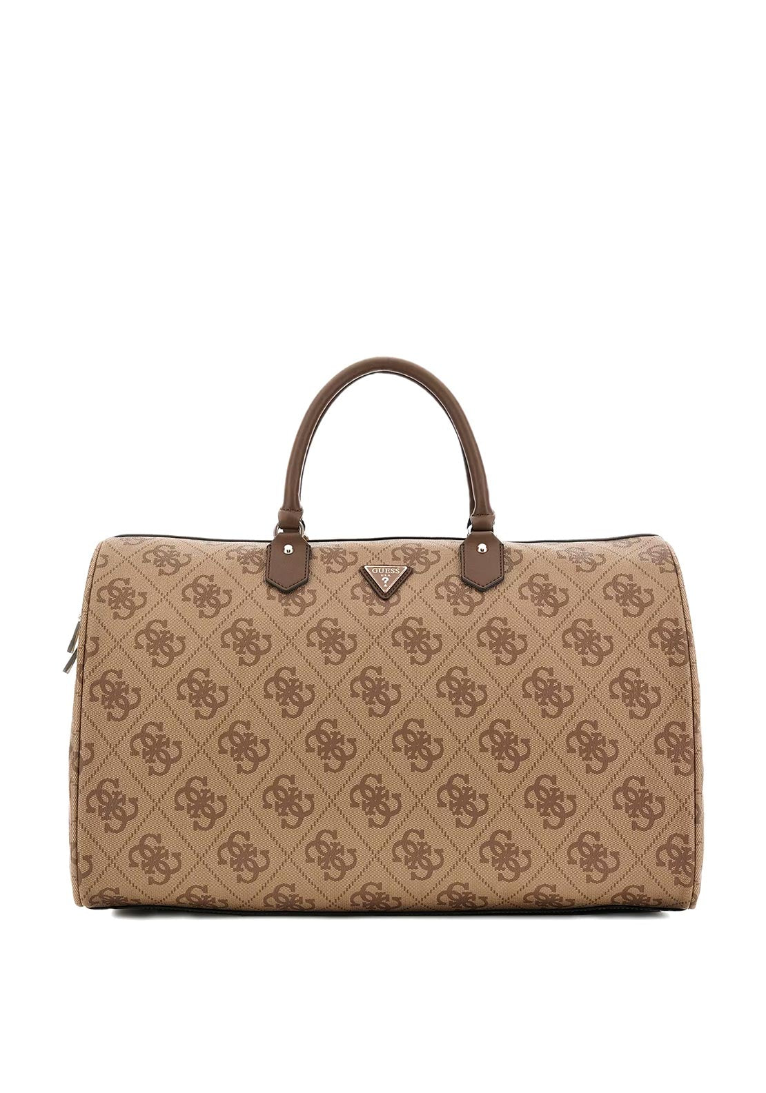 Guess Berta 4G Logo Travel Weekend Bag, Brown - McElhinneys