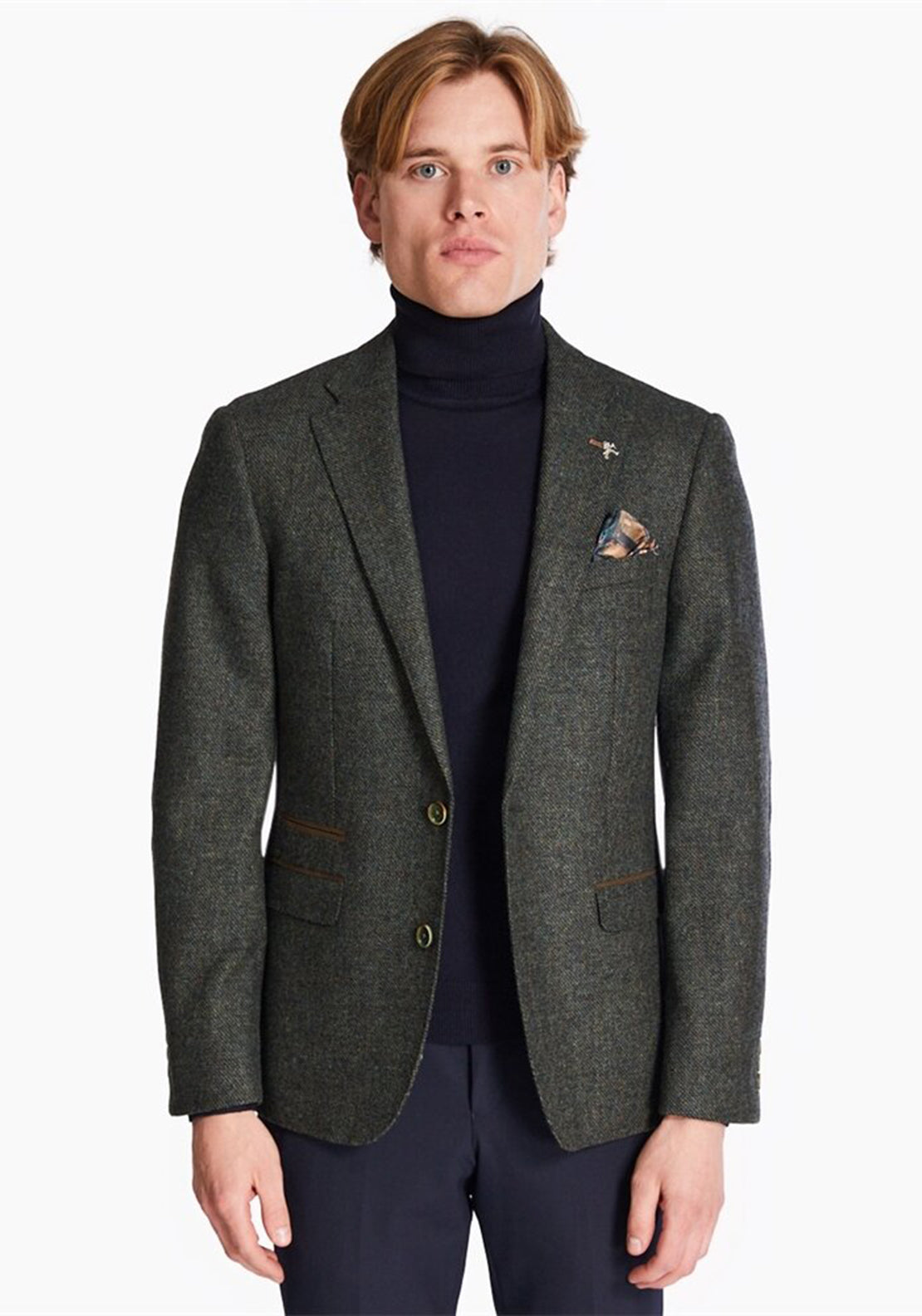 Herbie Frogg Tweed Blazer, Khaki - McElhinneys