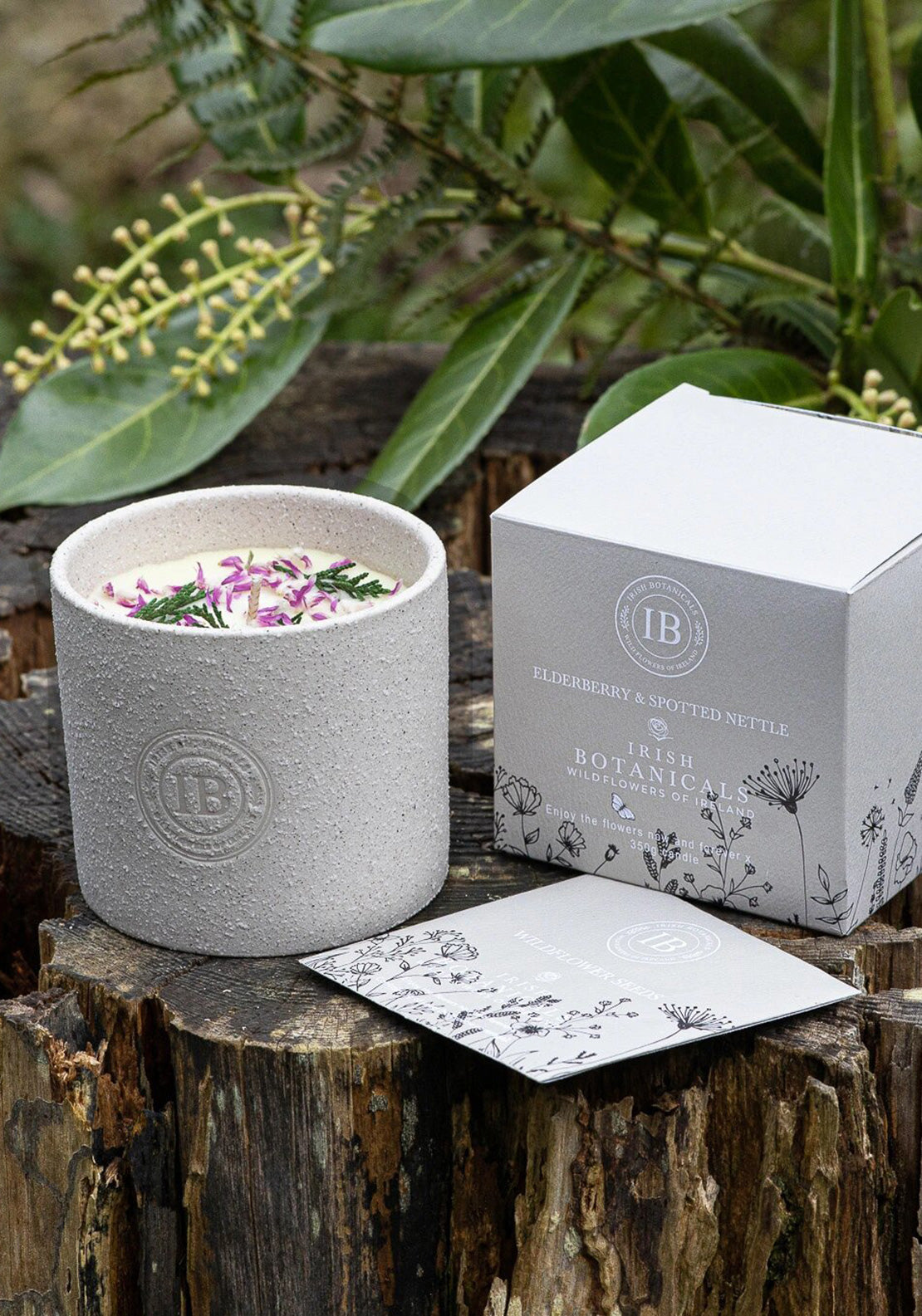 Irish Botanicals Elderberry & Spotted Nettle Candle, 350g - McElhinneys