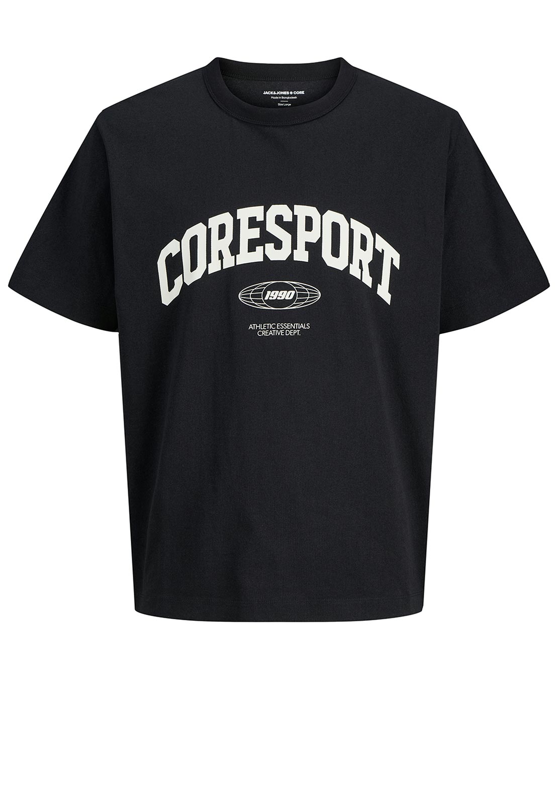 Jack & Jones Signal Graphic T-Shirt, Black - McElhinneys