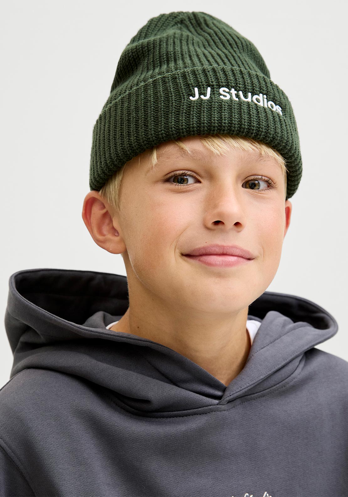 Jack & Jones JJ Studios Soho Beanie, Green - McElhinneys