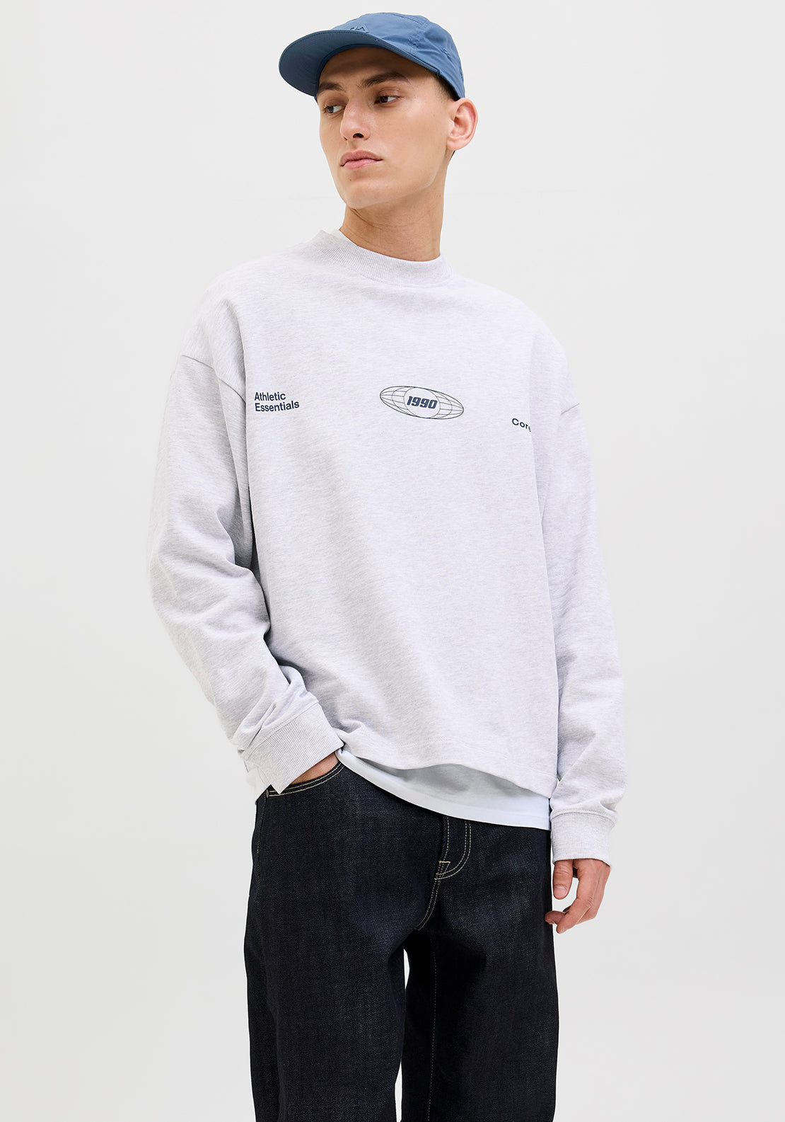 Jack & Jones Signal Sweatshirt, Grey - McElhinneys