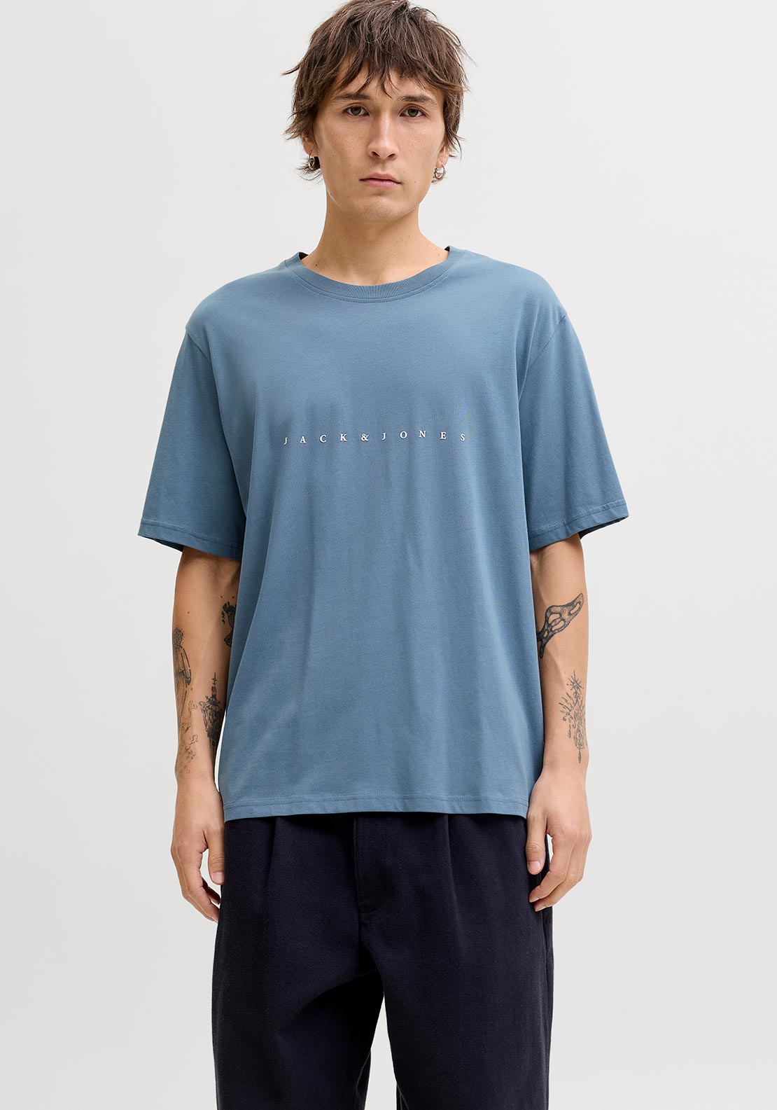 Jack & Jones Star T-Shirt, Blue Mirage - McElhinneys