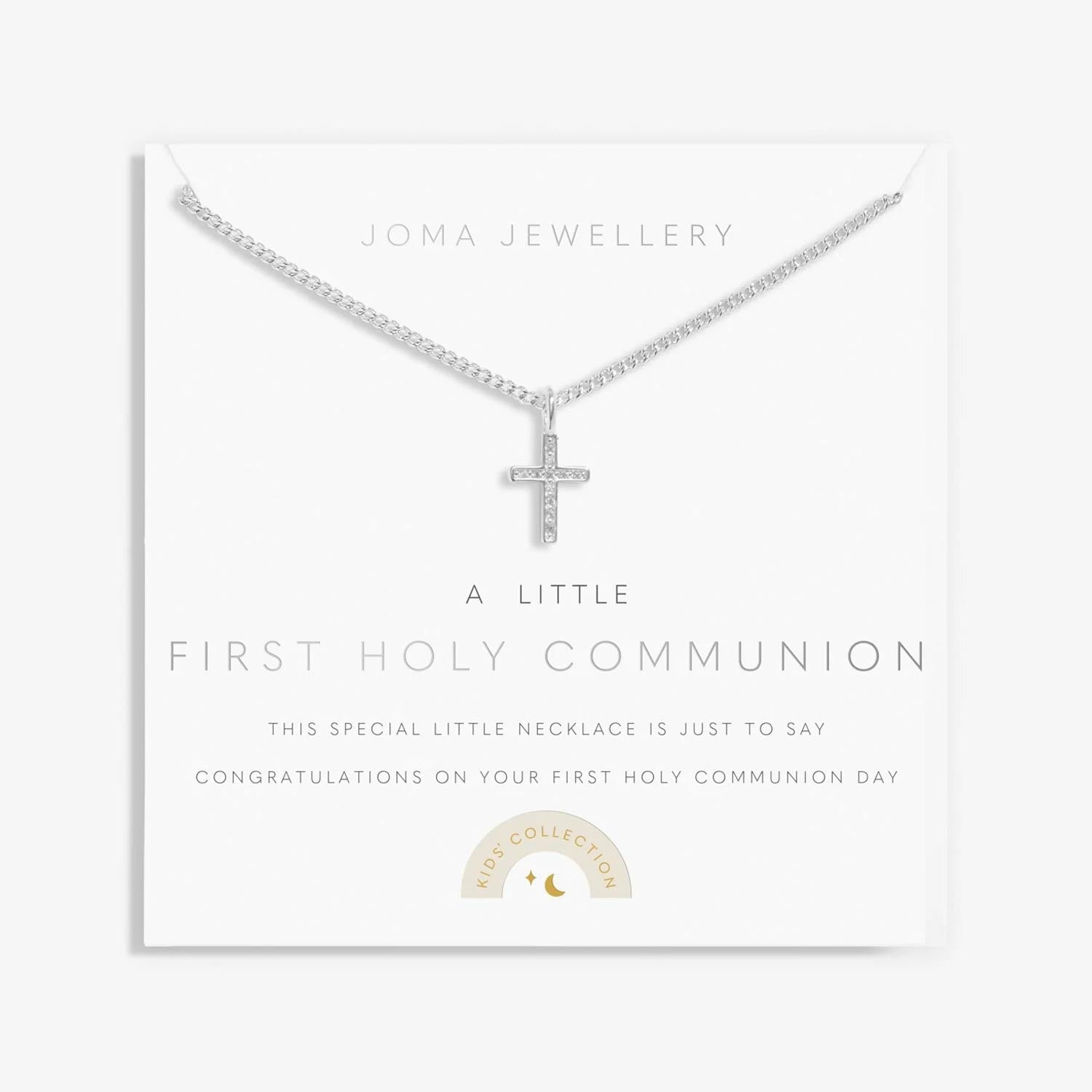 Joma Jewellery Kid’s First Holy Communion Necklace, Silver - McElhinneys