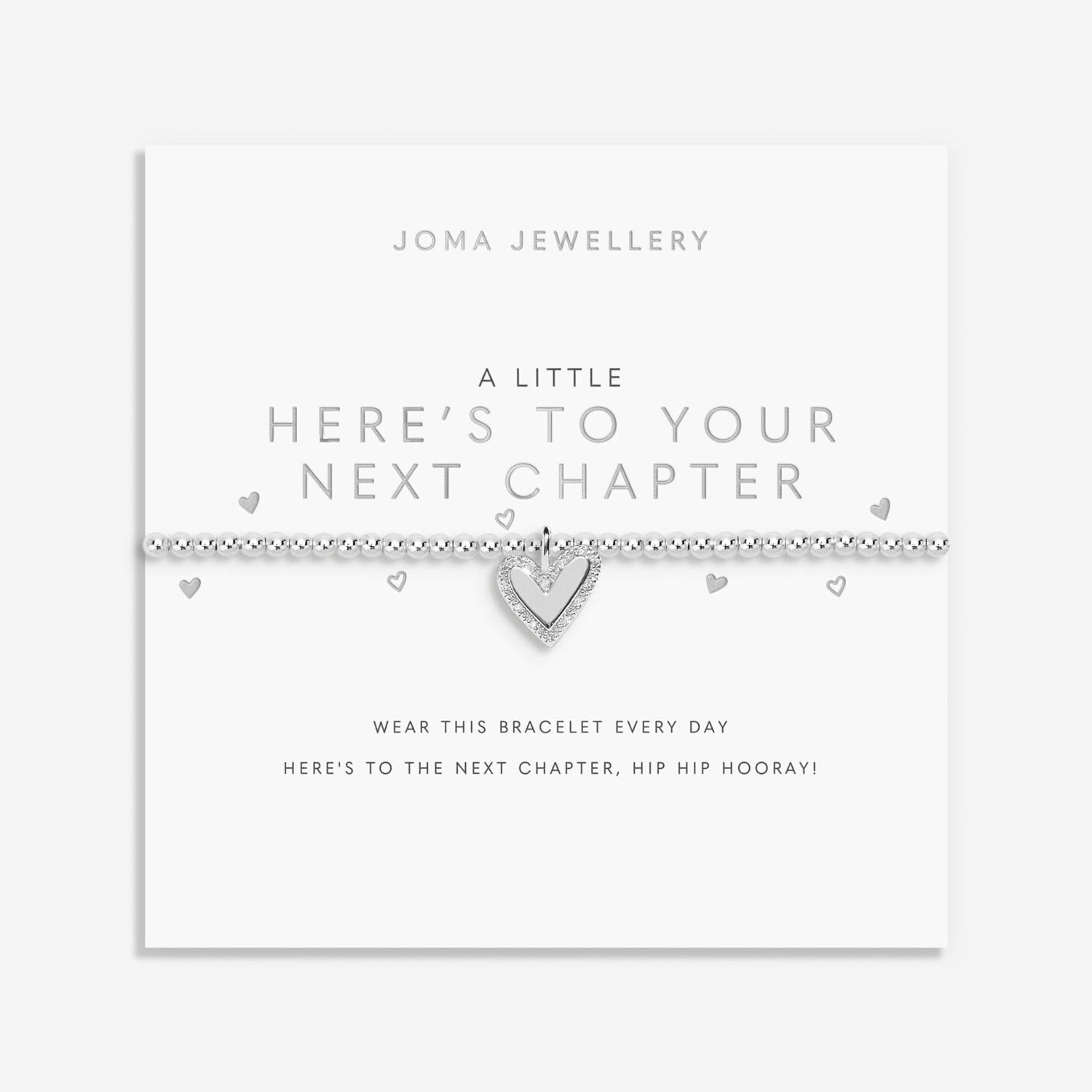 Joma Jewellery Here’s to Your Next Chapter Bracelet, Silver - McElhinneys