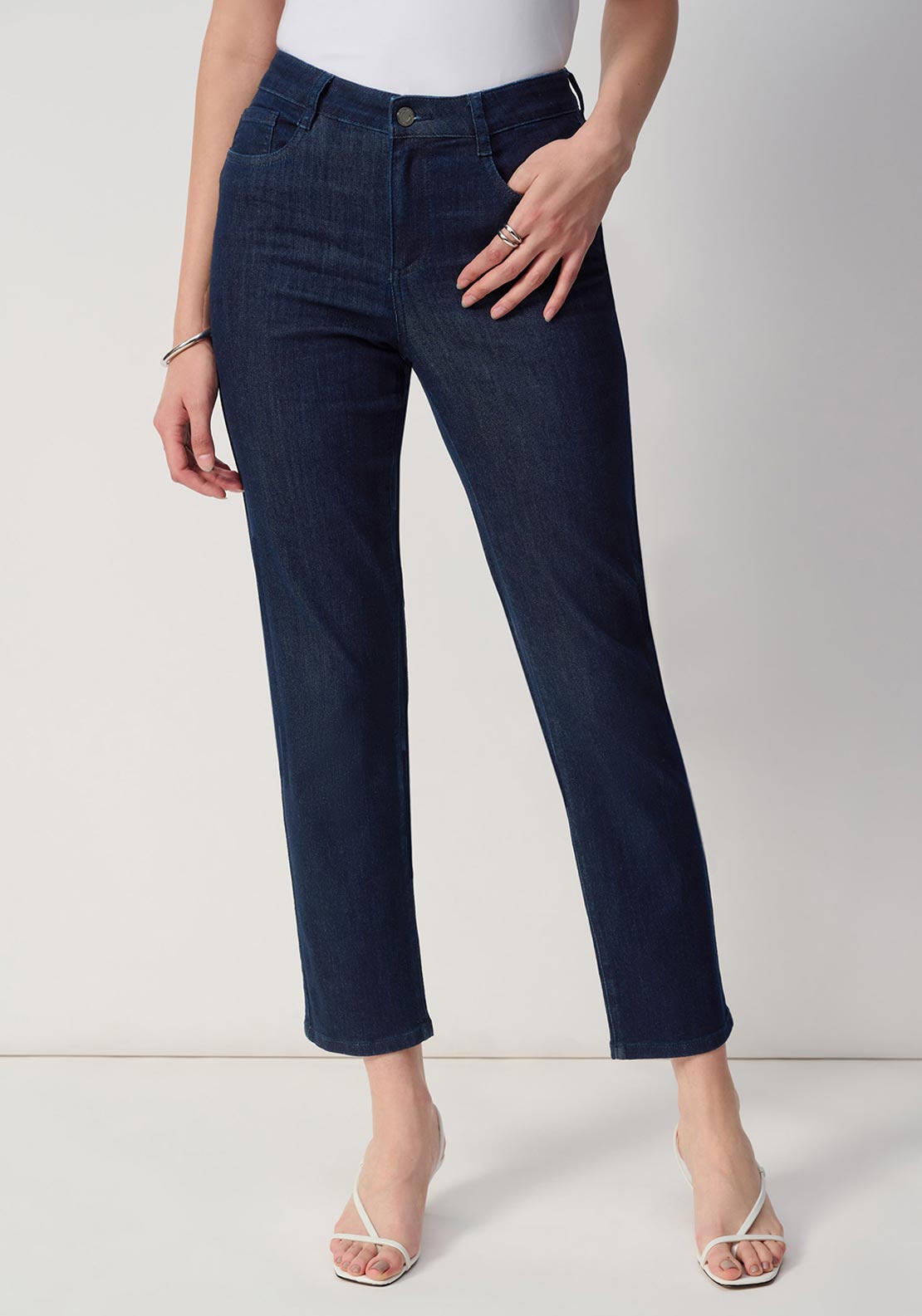 Joseph Ribkoff Bootcut Trousers, Navy - McElhinneys