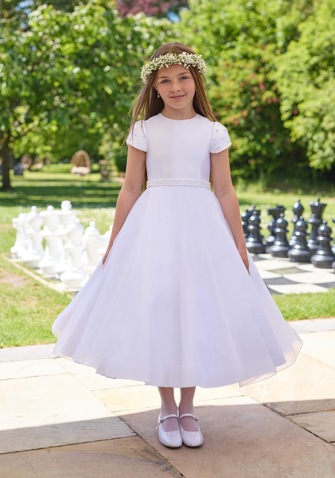 KOKO KO26508 Communion Dress, White - McElhinneys
