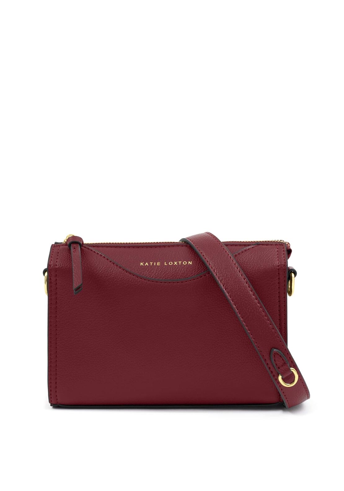 Katie Loxton Alba Crossbody Bag, Wine - McElhinneys