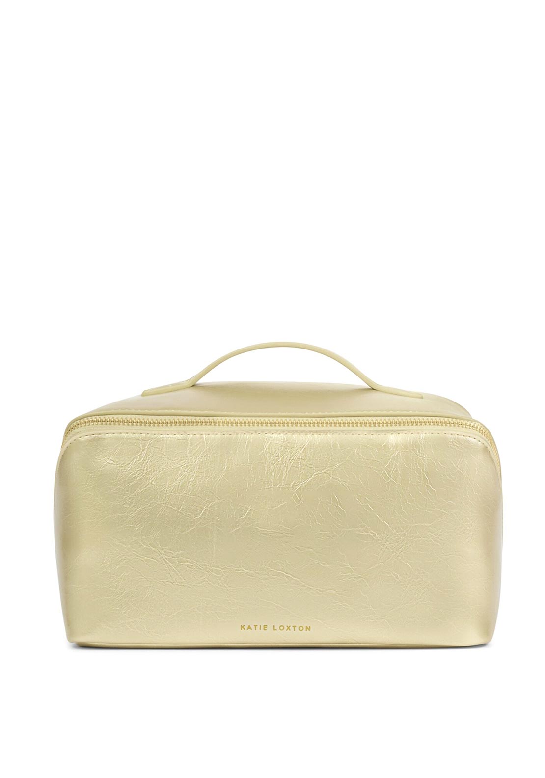 Katie Loxton Soho Large Makeup and Wash Bag, Gold - McElhinneys