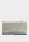 Katie Loxton Zea Patent Crackle Crossbody Bag, Silver - McElhinneys