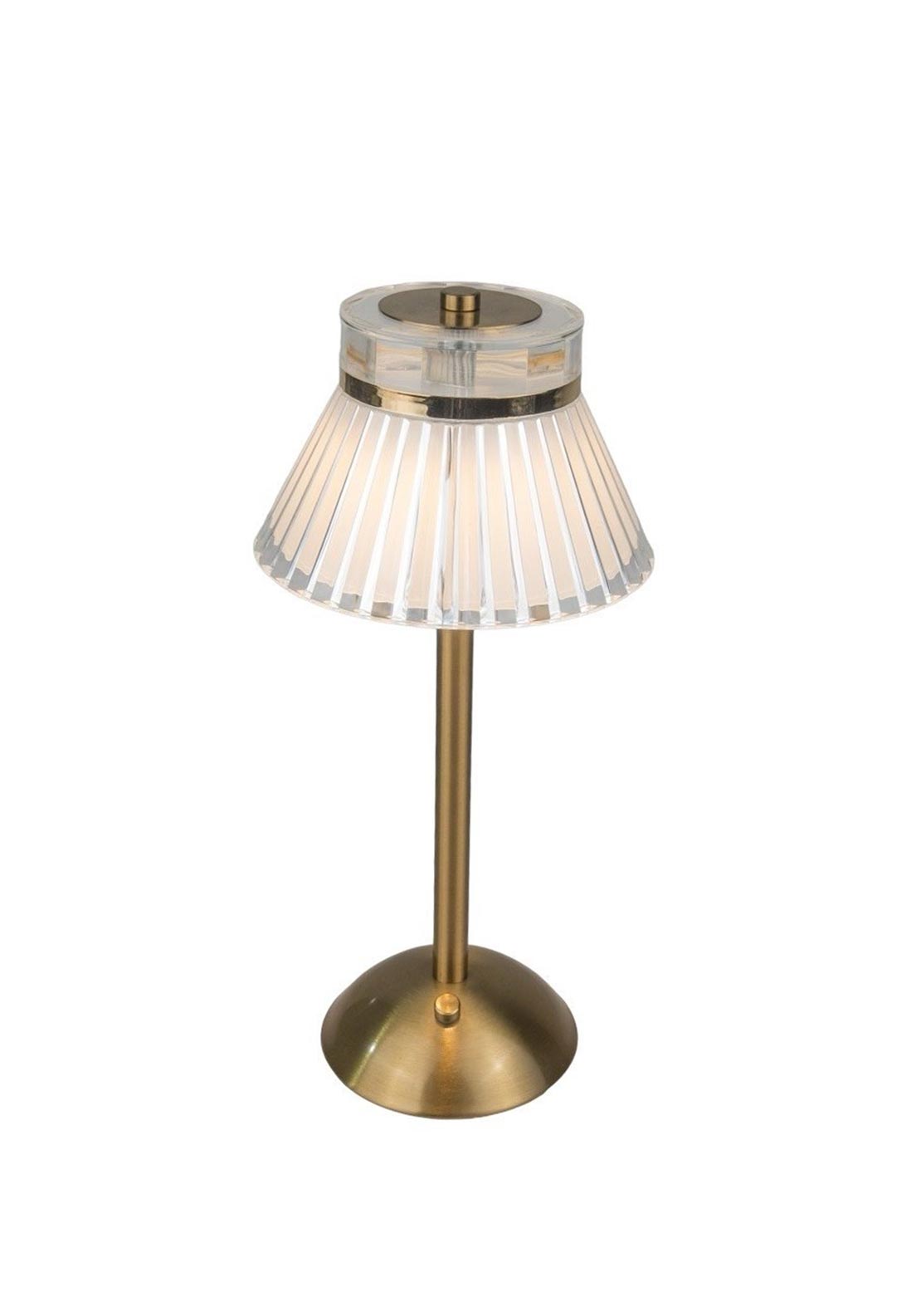 MacQuillan Home LED Crystal Touch Lamp, Gold - McElhinneys