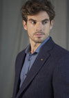 Magee 1866 Liffey Tweed Herringbone Blazer, Dark Blue - McElhinneys