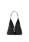 MICHAEL Michael Kors Cornelia Buckle Hobo Shoulder Bag, Black - McElhinneys