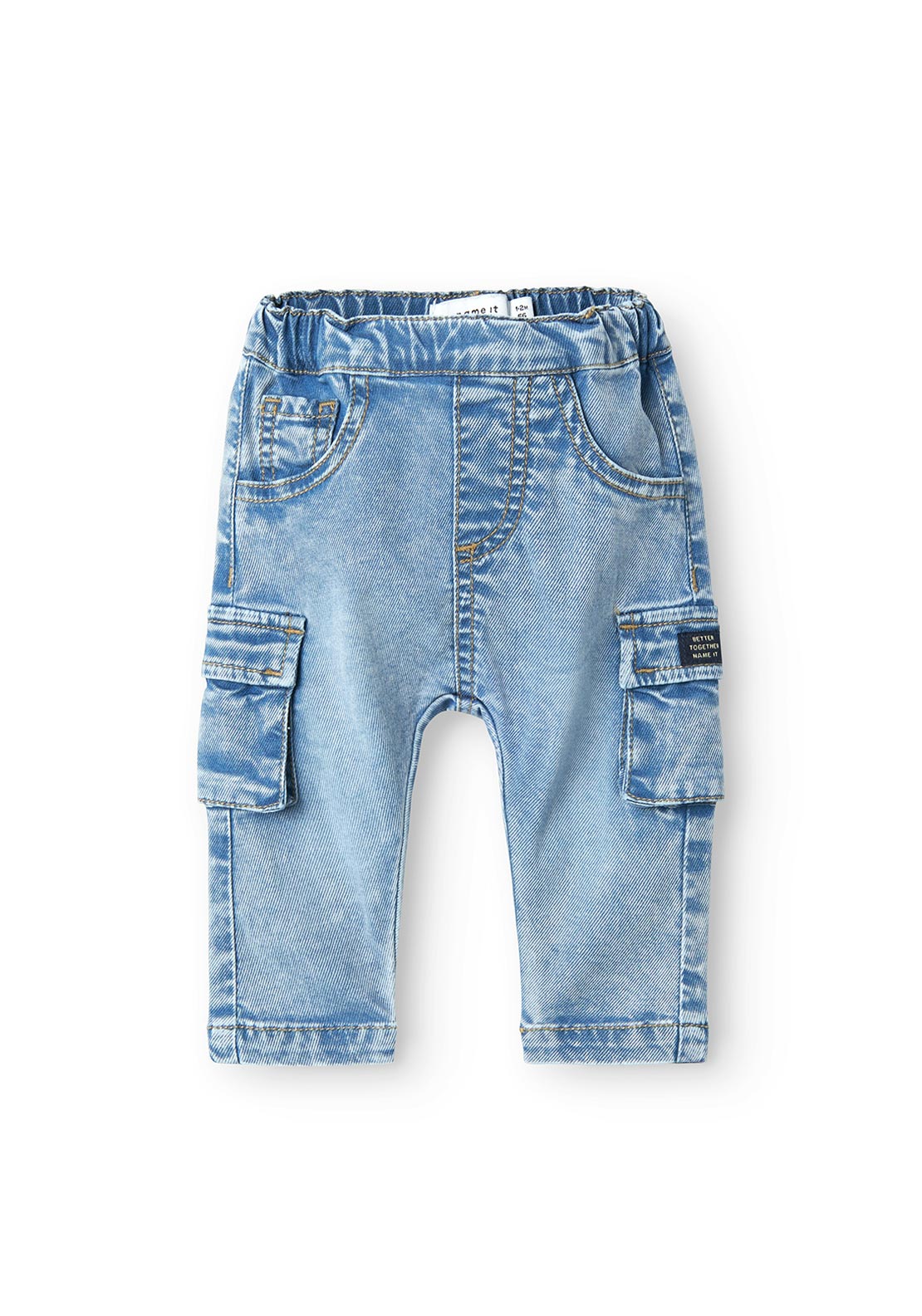 Name It Baby Boy Ben Baggy Cargo Jean, Blue - McElhinneys