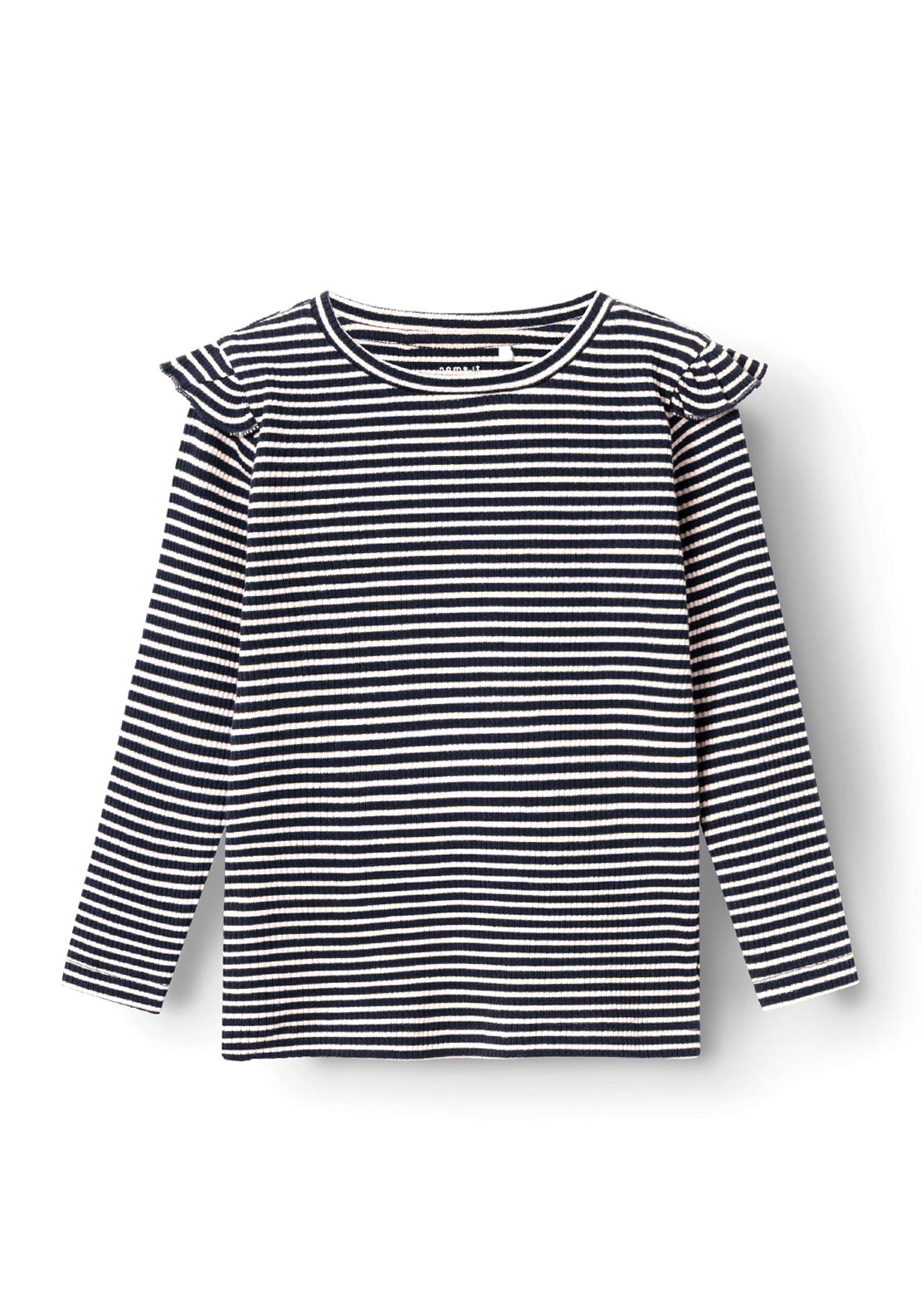 Name It Mini Girl Telilla Long Sleeve Stripe Top, Dark Sapphire ...