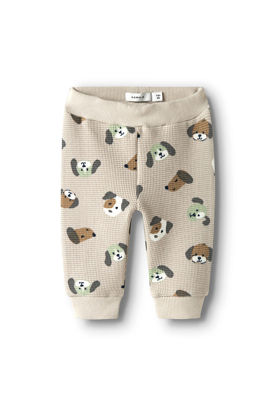 Name It Baby Boy Timm Waffle Print Jogger, Beige - McElhinneys