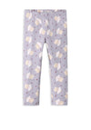 Name It Mini Girl Davina Print Legging, Purple - McElhinneys