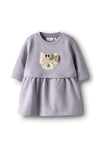 Name It Baby Girl Tacathy Long Sleeve Sweater Dress, Purple - McElhinneys