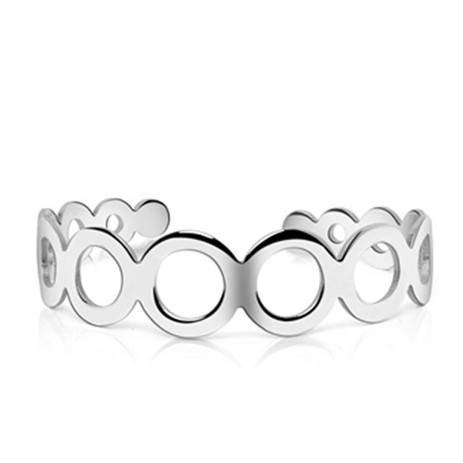 Newbridge Silverware Elise Small Bangle, Silver - McElhinneys