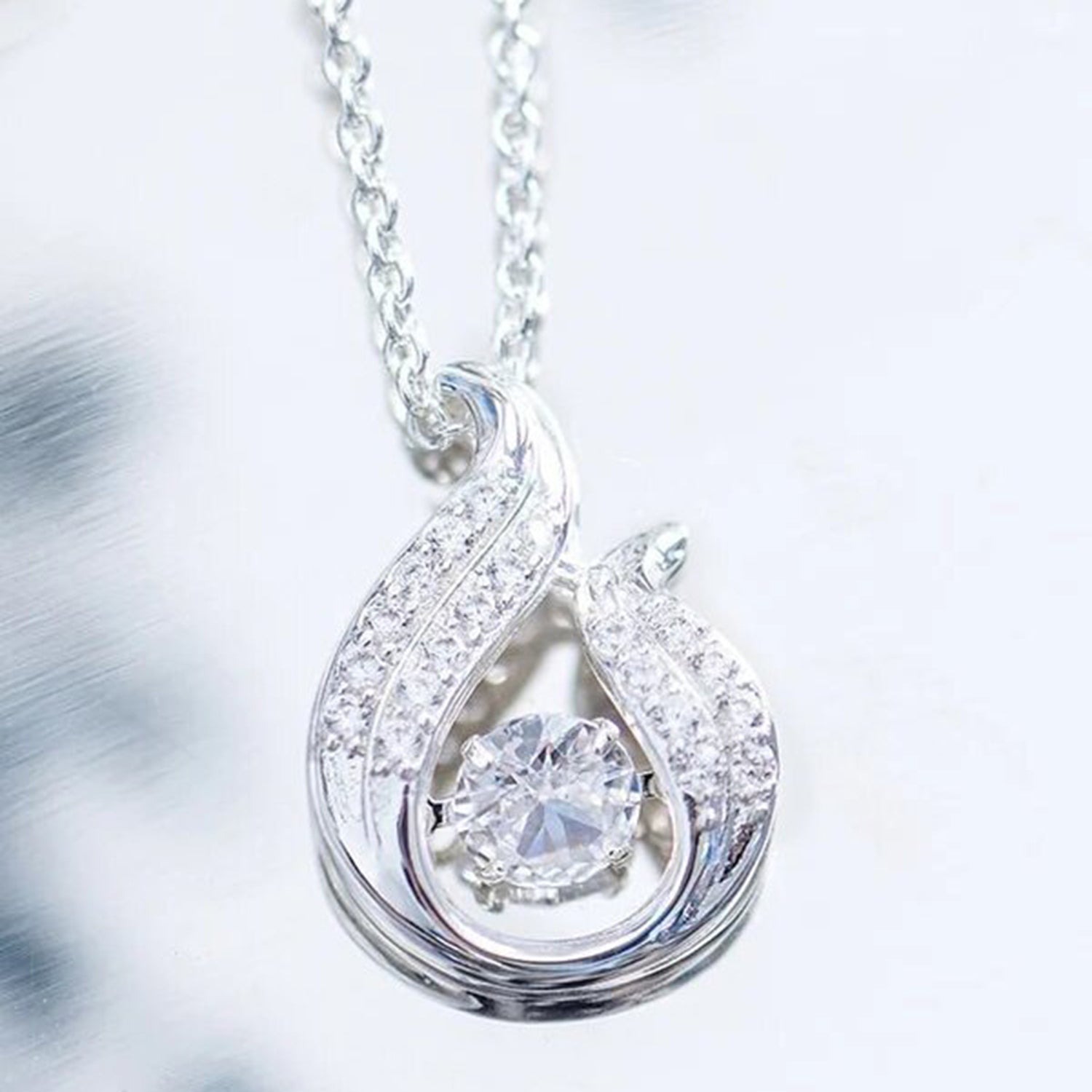 Newbridge Silverware The Hollywood Collection Teardrop Twist Necklace ...