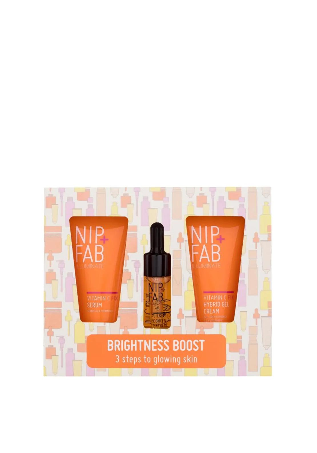 NIP + FAB Brightness Boost 3 Steps to Glowing Skin - McElhinneys
