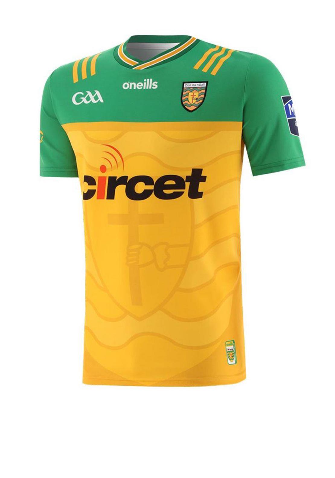 O’Neills Donegal GAA Adults Home Jersey 2023/24, Amber - McElhinneys