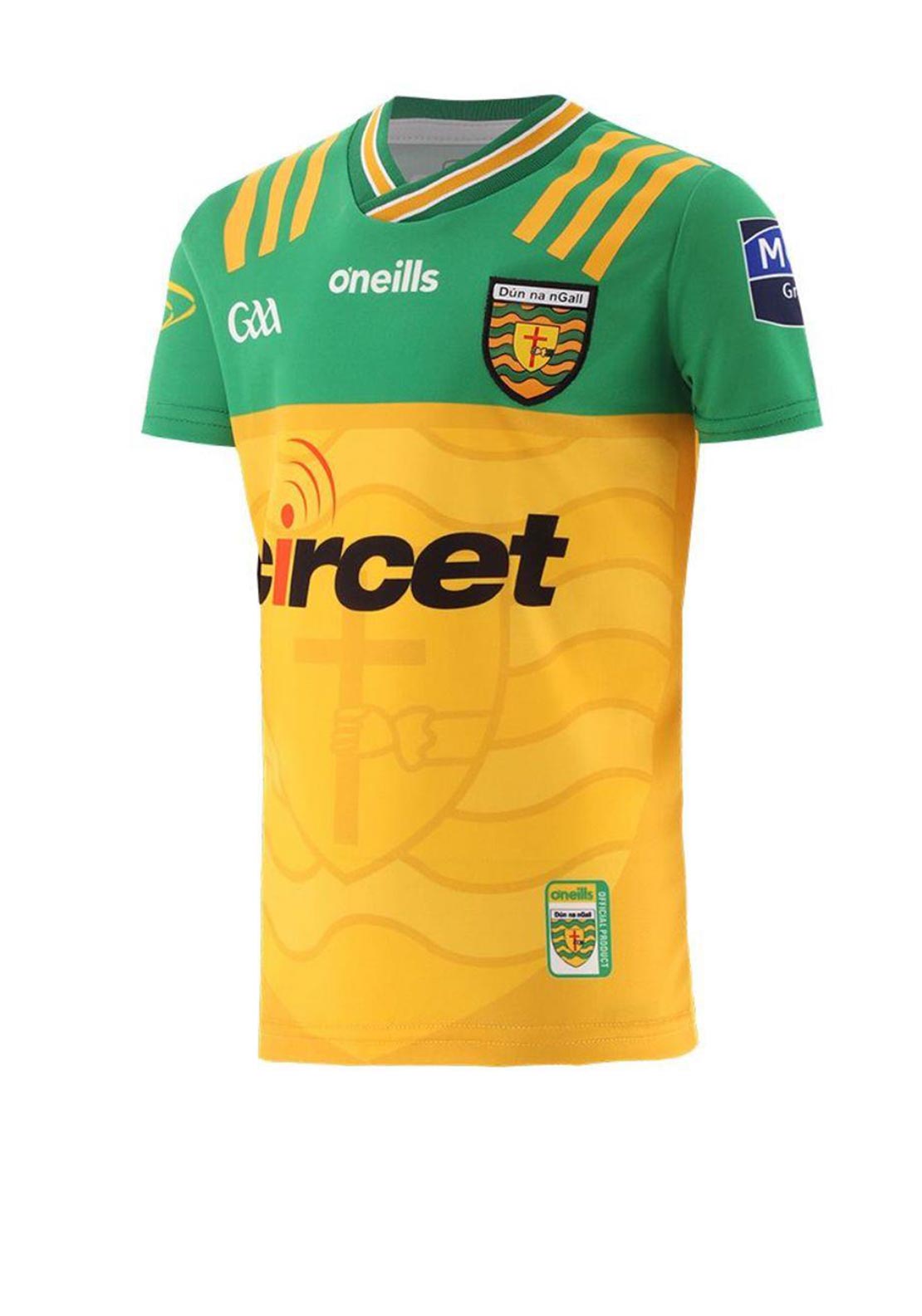 O’Neills Donegal GAA Kids Home Jersey 2023/24, Amber - McElhinneys