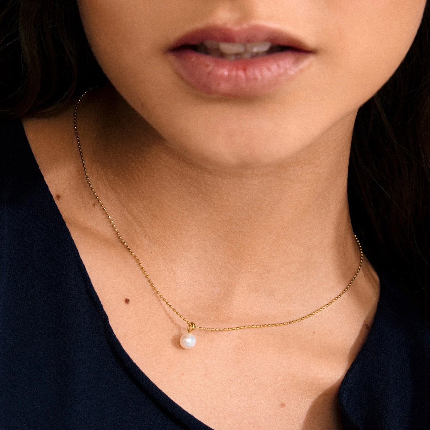 Pilgrim Hadley Pearl Necklace, Gold - McElhinneys