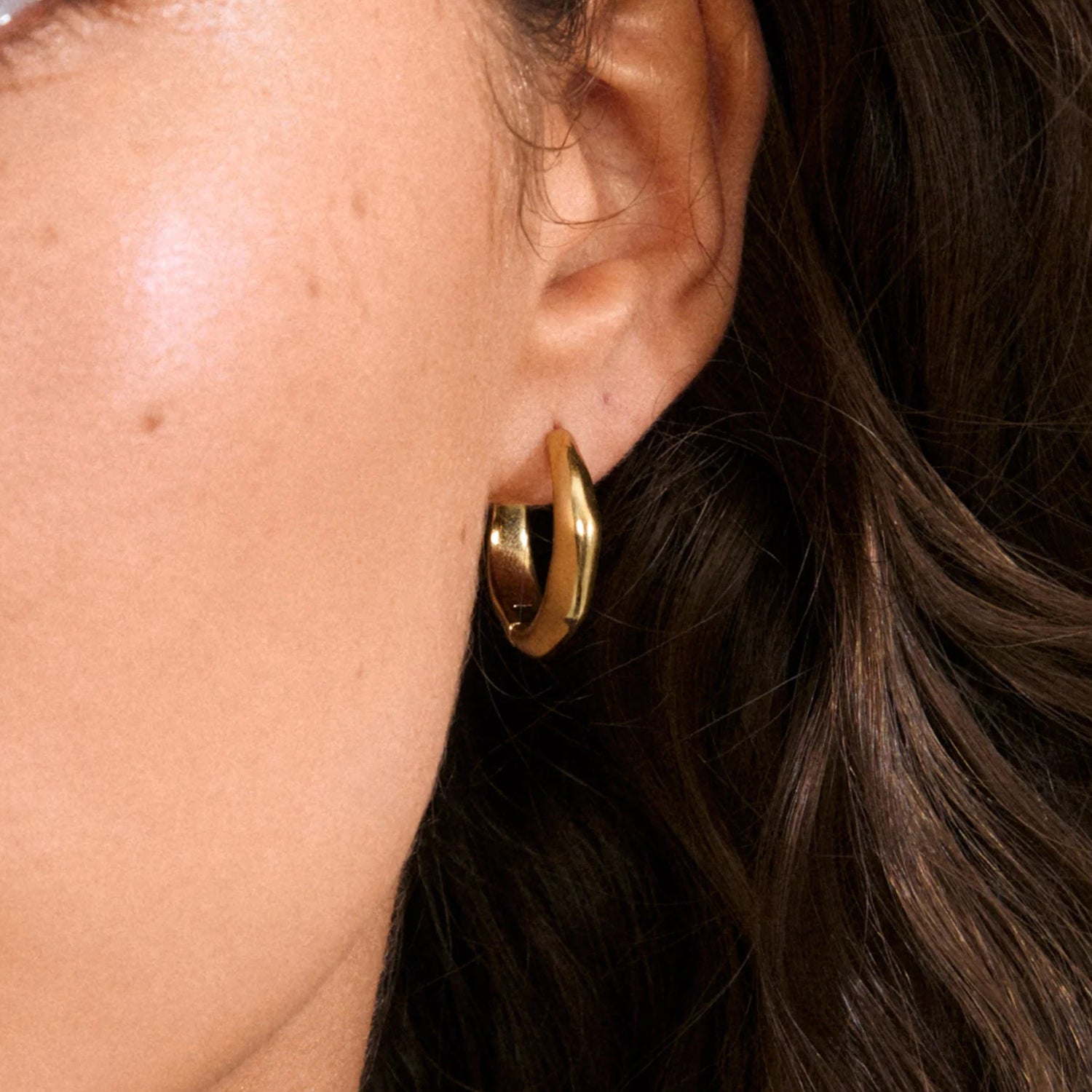 Pilgrim Harrison Hoop Earrings, Gold - McElhinneys