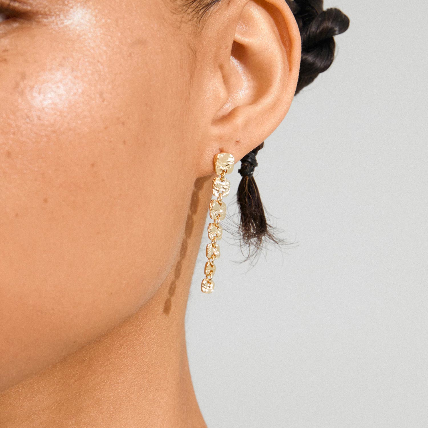Pilgrim Sense Drop Earrings, Gold - McElhinneys