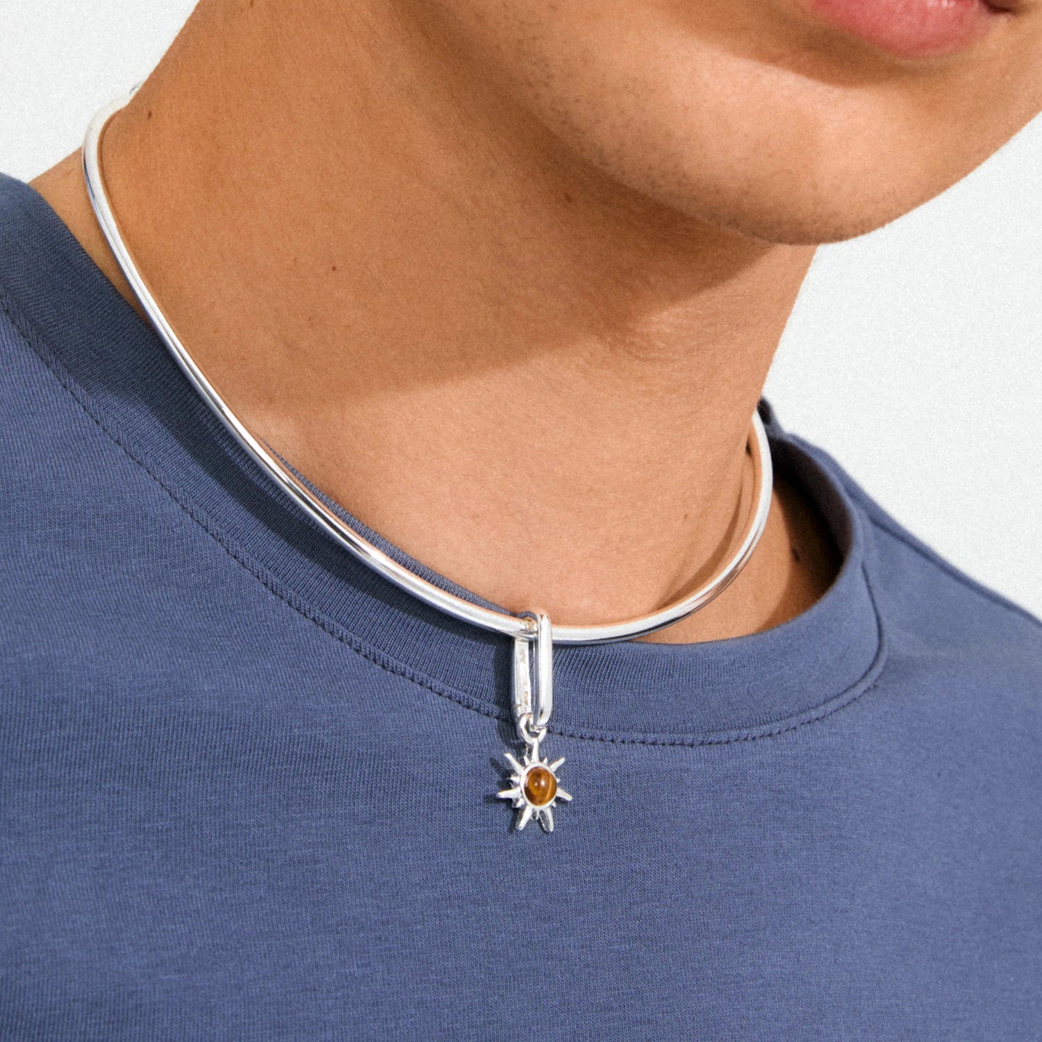 Pilgrim Star Sun Pendant Charm, Silver - McElhinneys