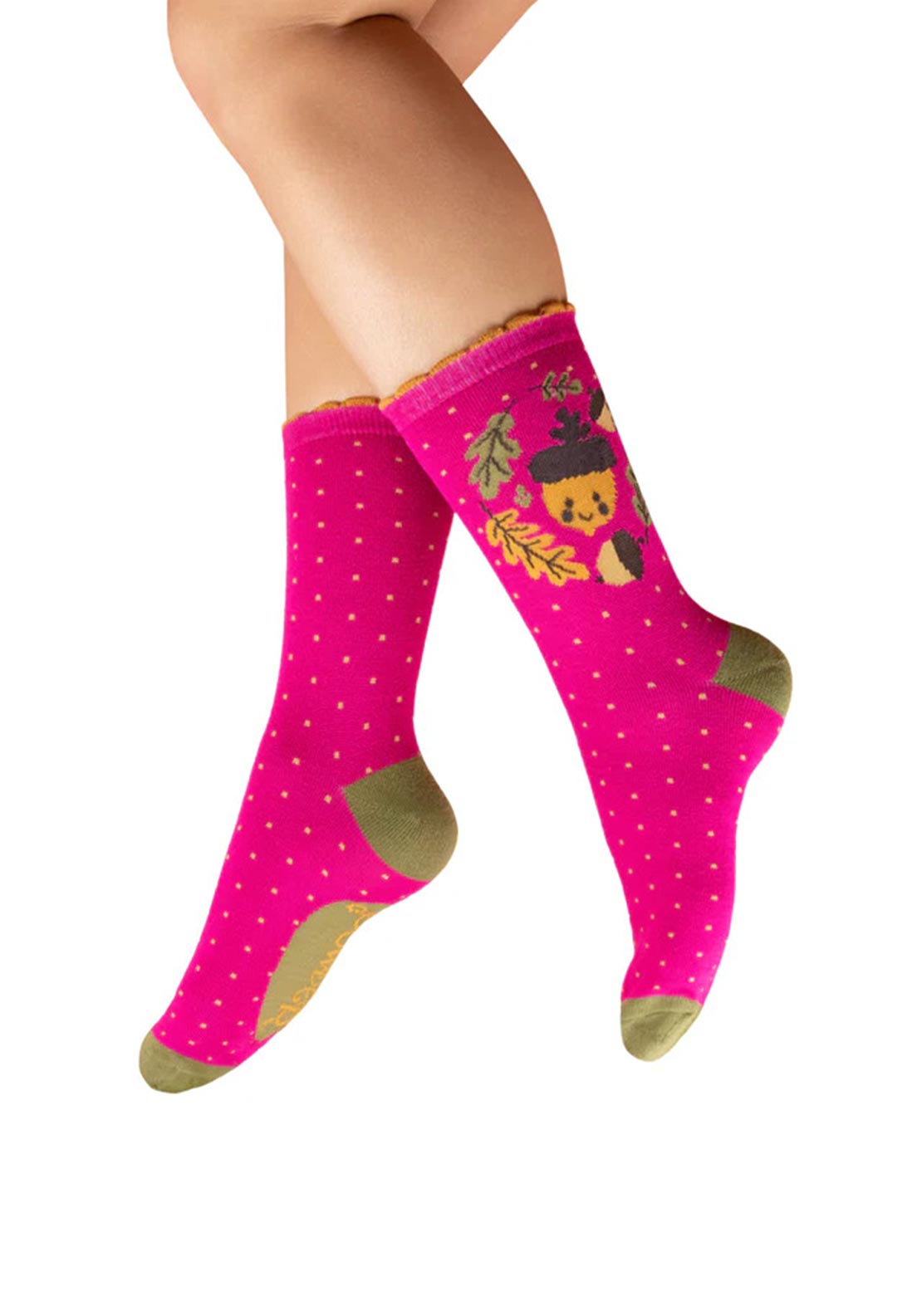 Powder Happy Acron Ankle Socks, Pink - McElhinneys