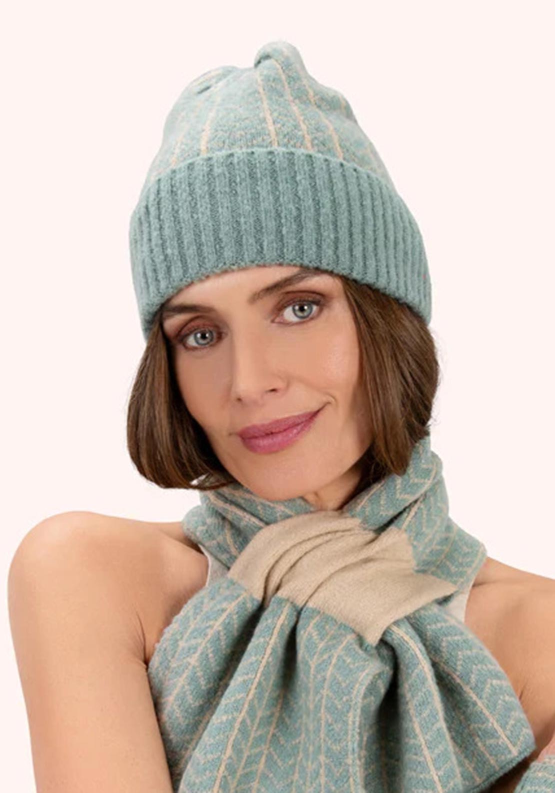 Powder Niamh Beannie Hat, Blue - McElhinneys